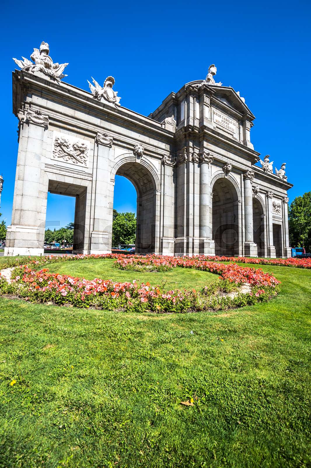 Alcala Gate (Puerta de Alcala) - Monument in the Independence Square in ...