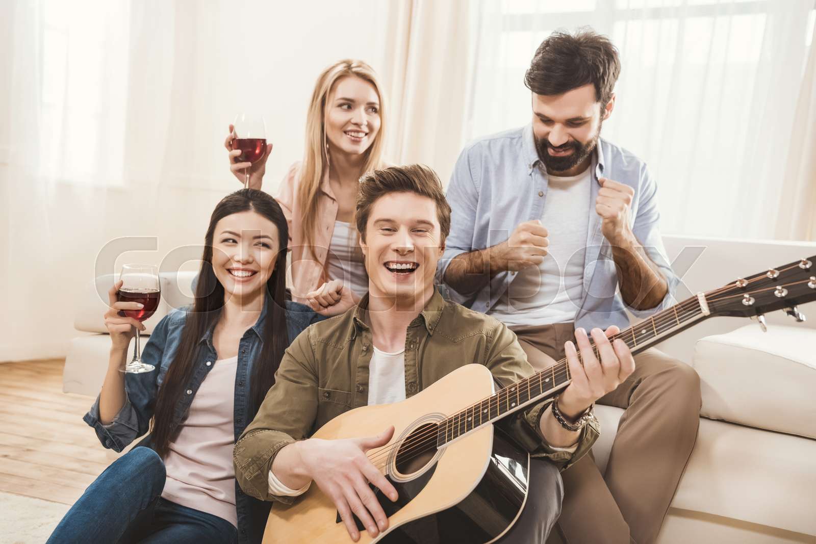 Diverse people partying together | Stock image | Colourbox