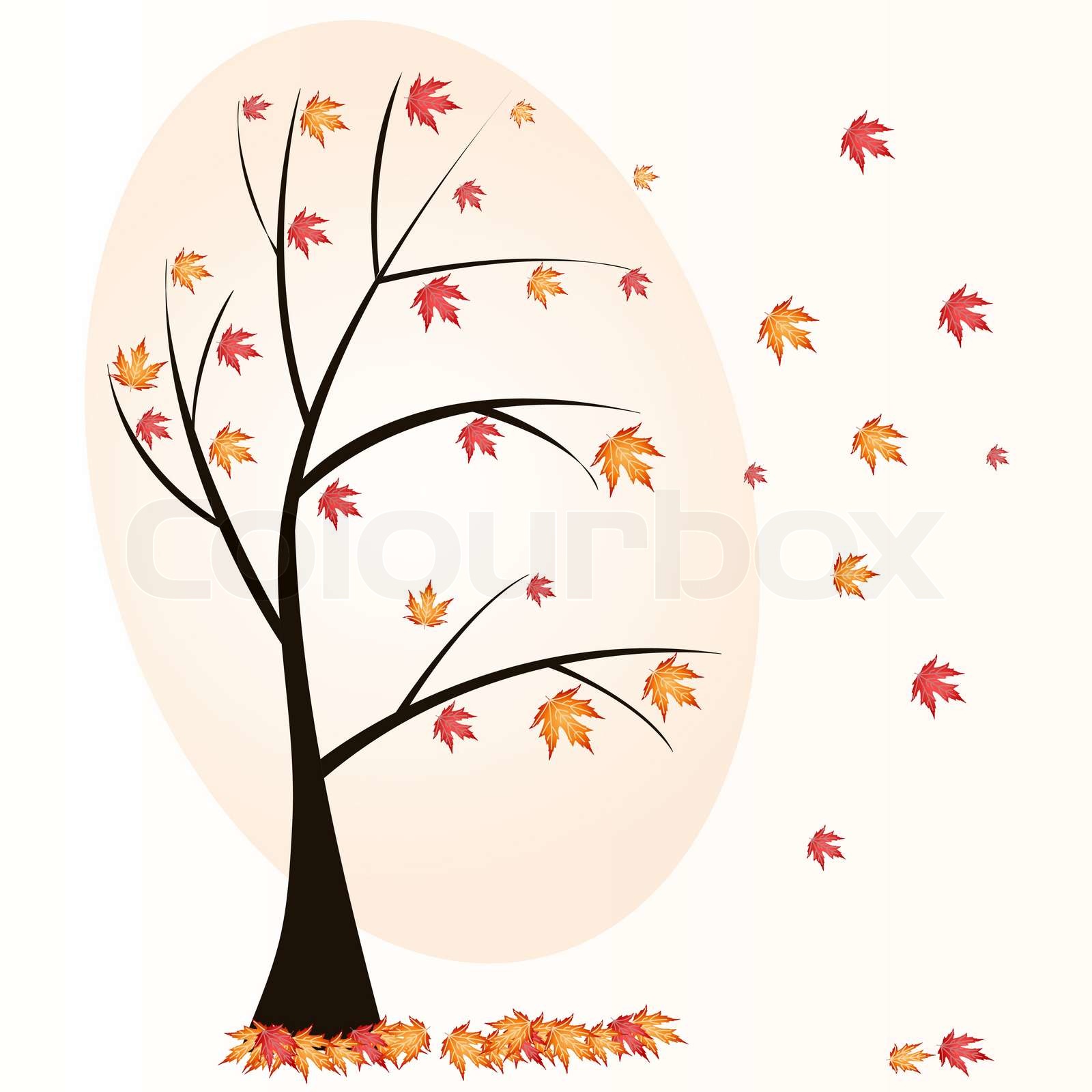 Verwunderlich Herbst Baum Zeichnung Bilder
