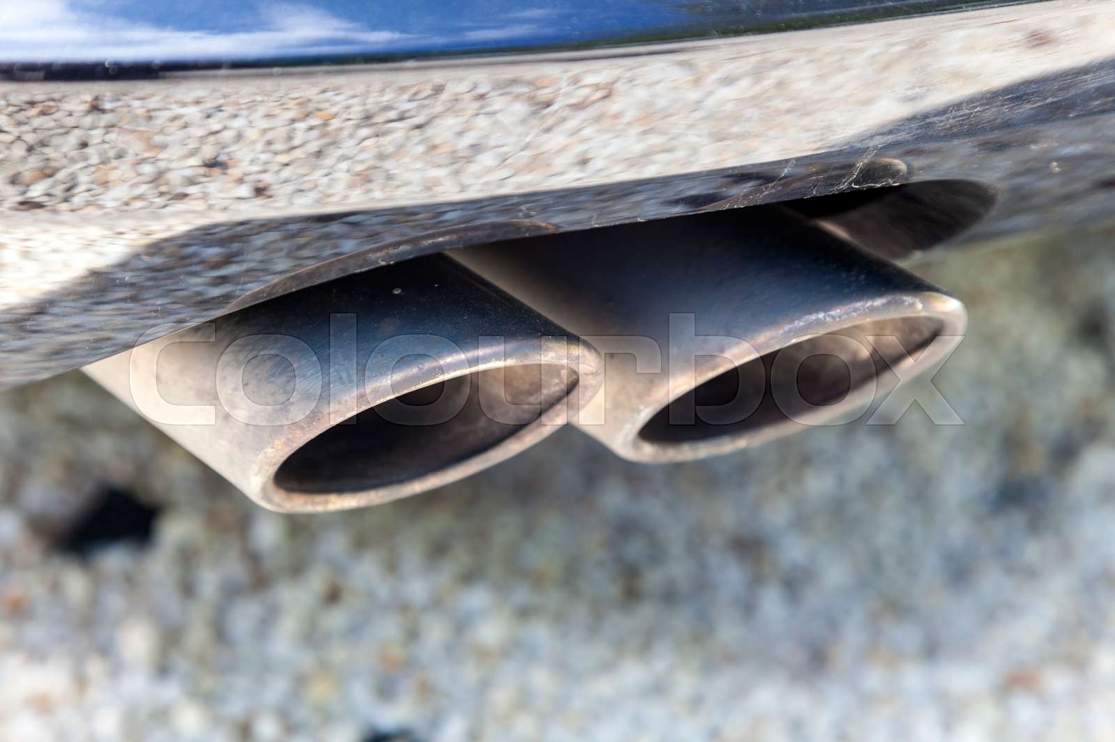 Car exhaust closeup | Stock image | Colourbox