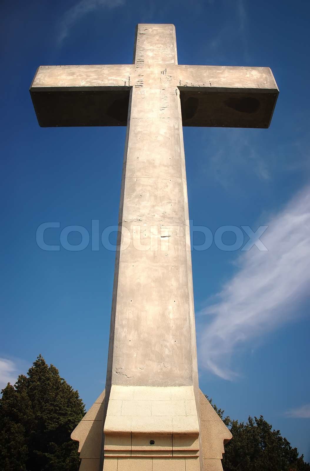 The big cross on Rhodes island, Greece | Stock image | Colourbox