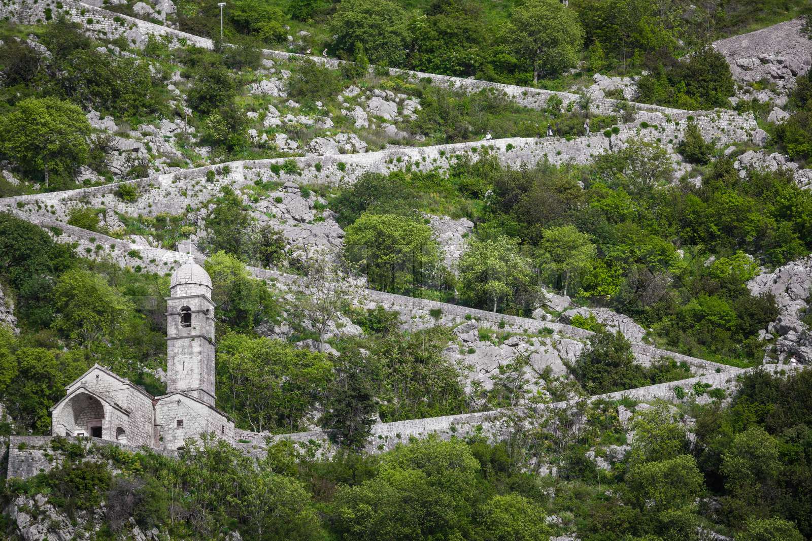 Old church inside Stari Grad, Kotor, Montenegro | Stock image | Colourbox