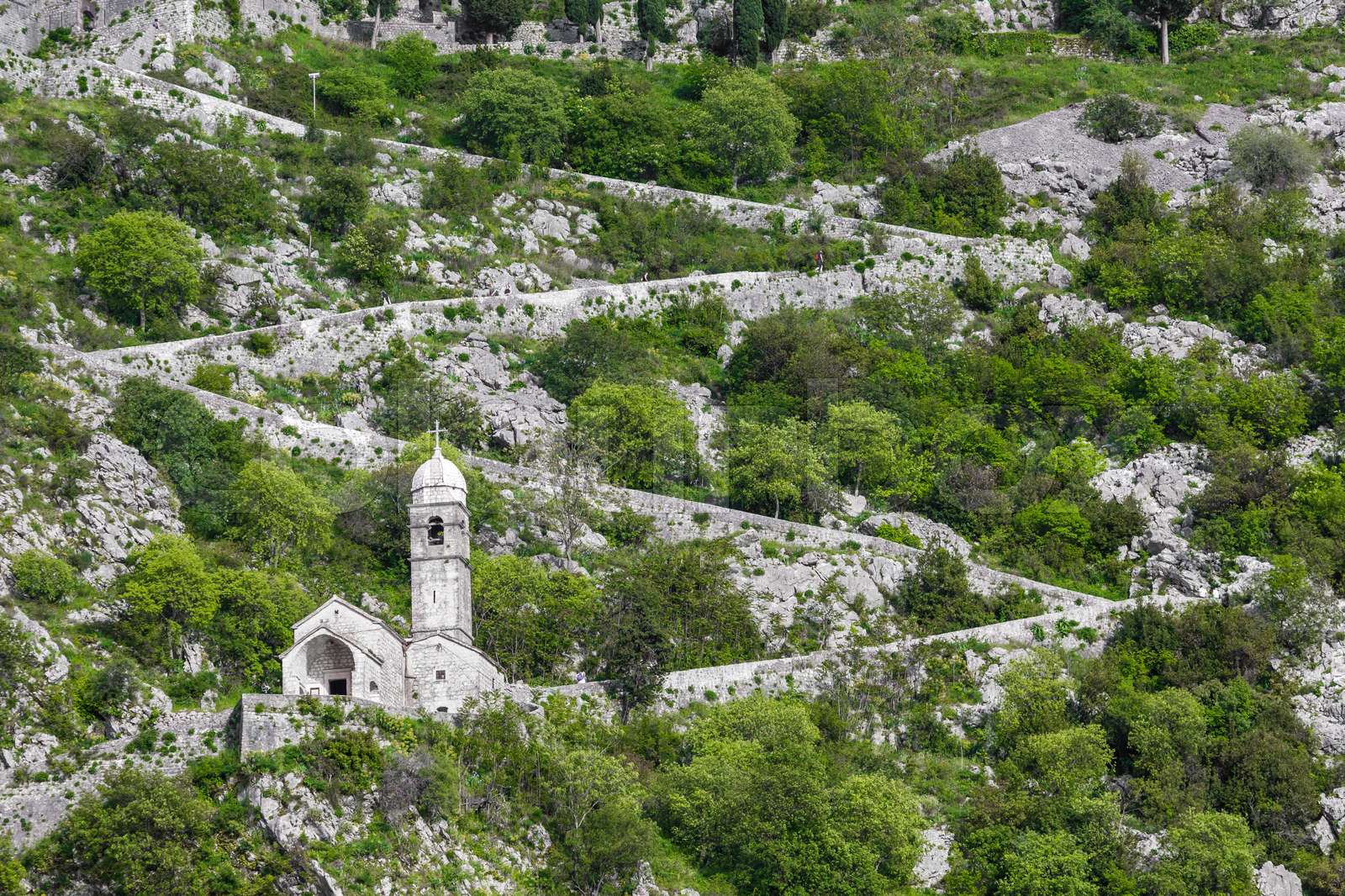 Old church inside Stari Grad, Kotor, Montenegro | Stock image | Colourbox