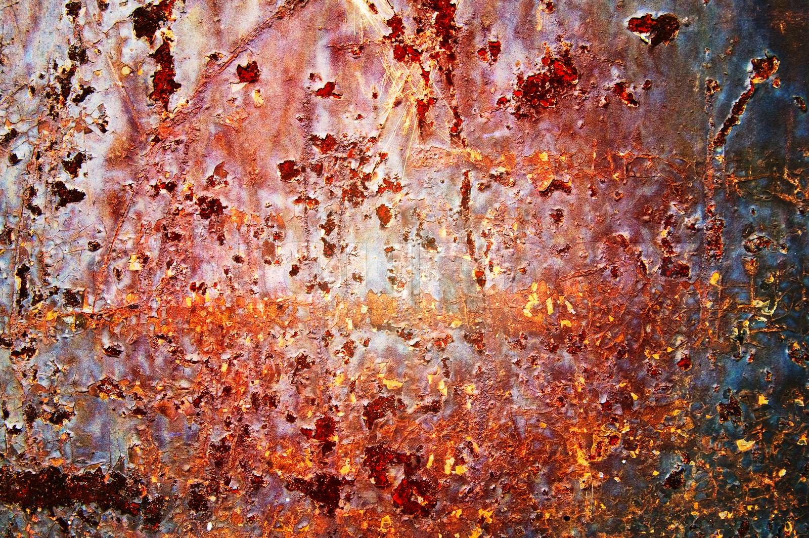 Surface of rusty steel sheet | Stock image | Colourbox