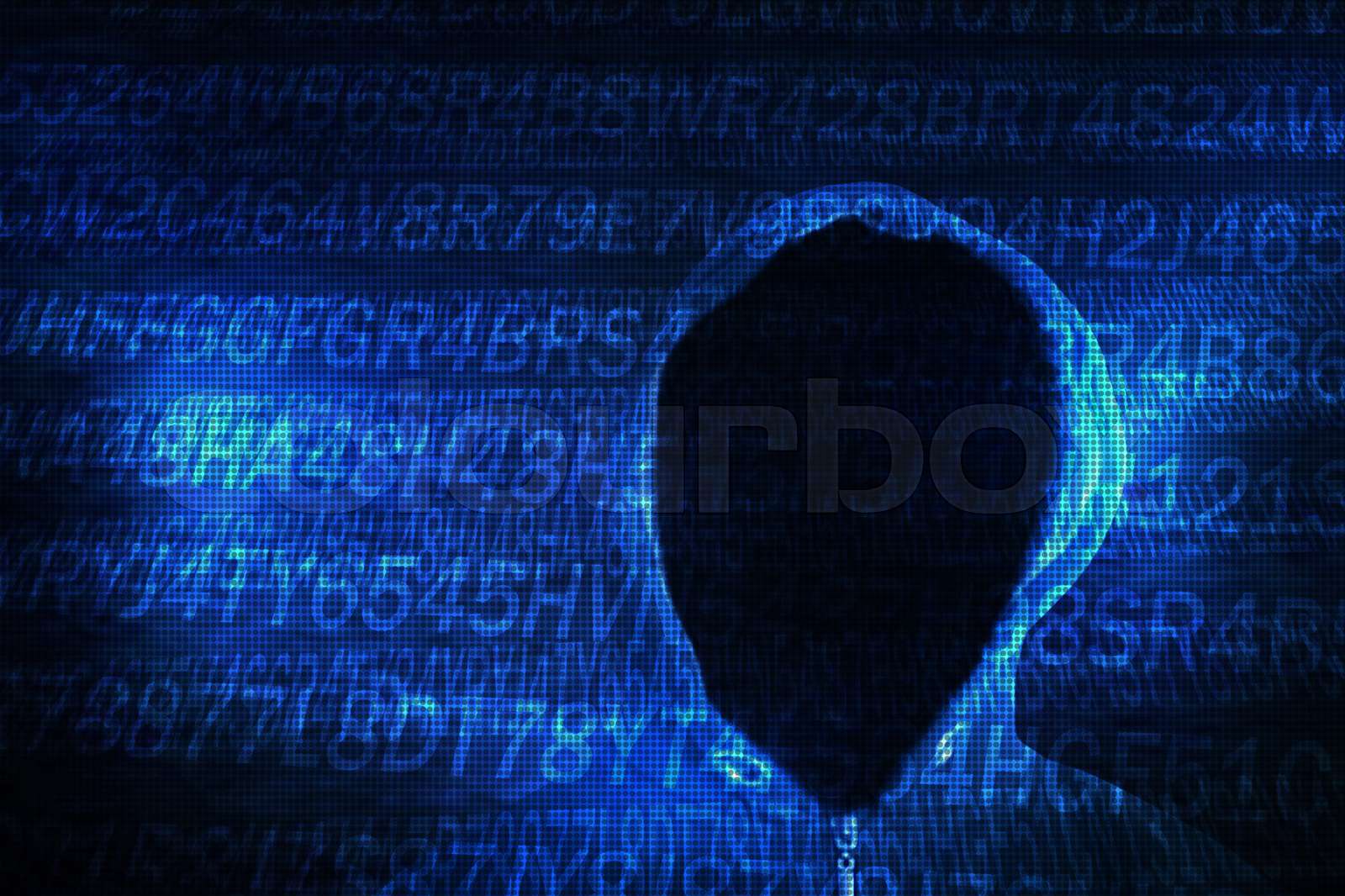 Hidden identity of a hacker. | Stock image | Colourbox