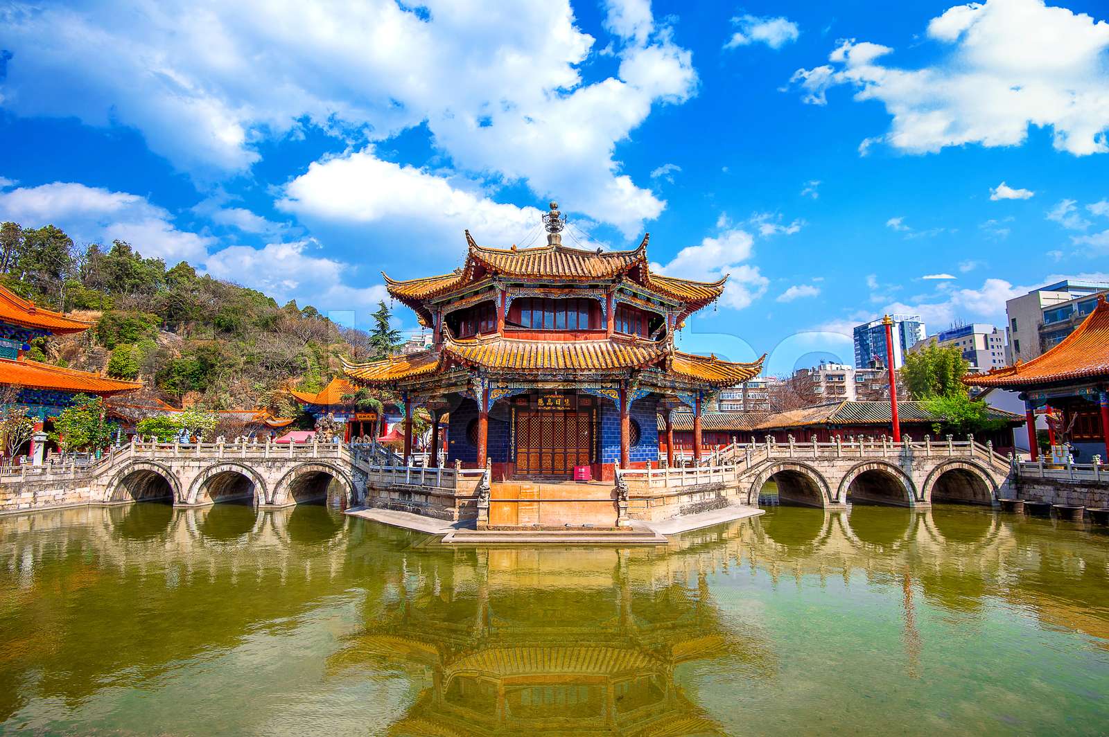 Yuantong Kunming Temple of Yunnan, China. | Stock image | Colourbox