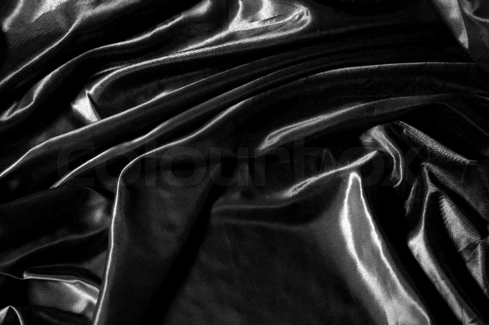 Black textured fabric | Stock image | Colourbox