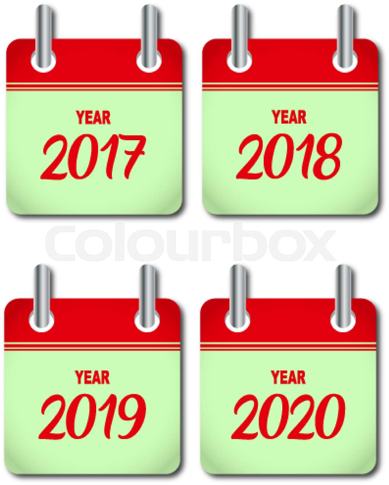 calendar years | Stock vector | Colourbox