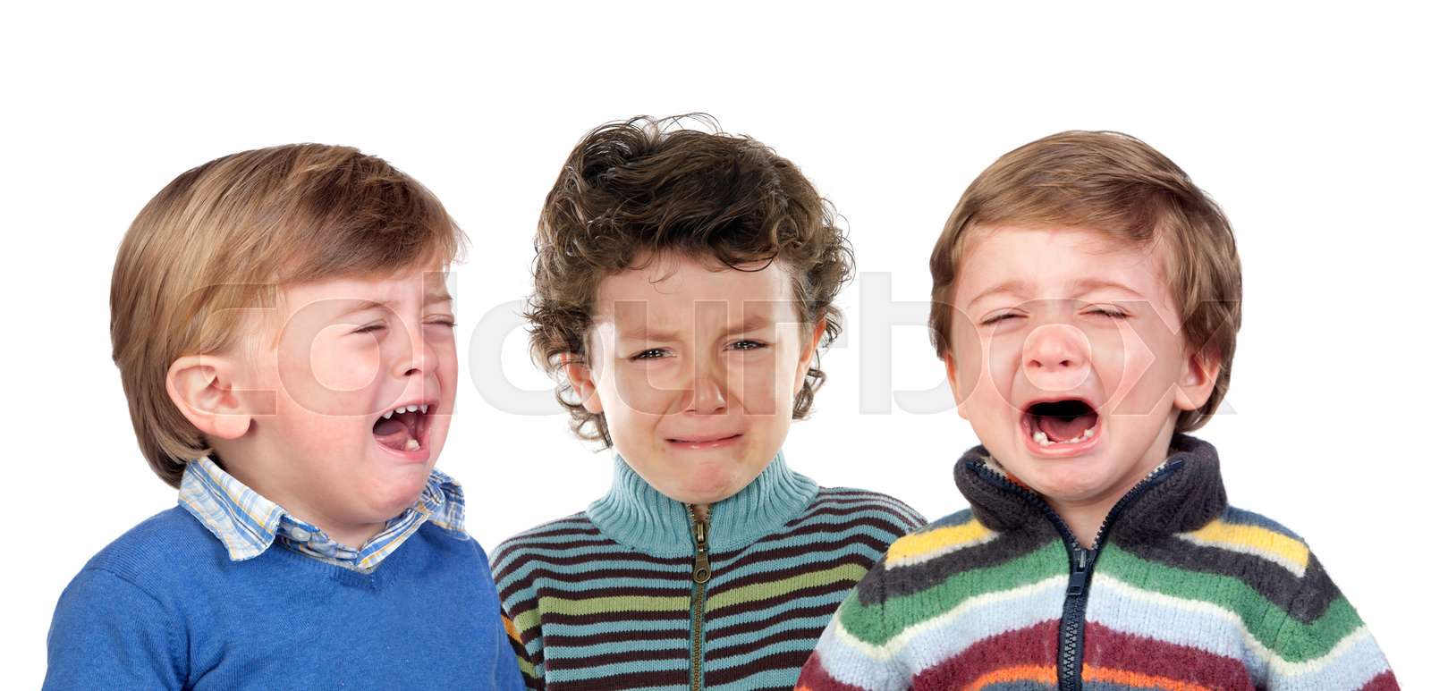 Children crying | Stock image | Colourbox