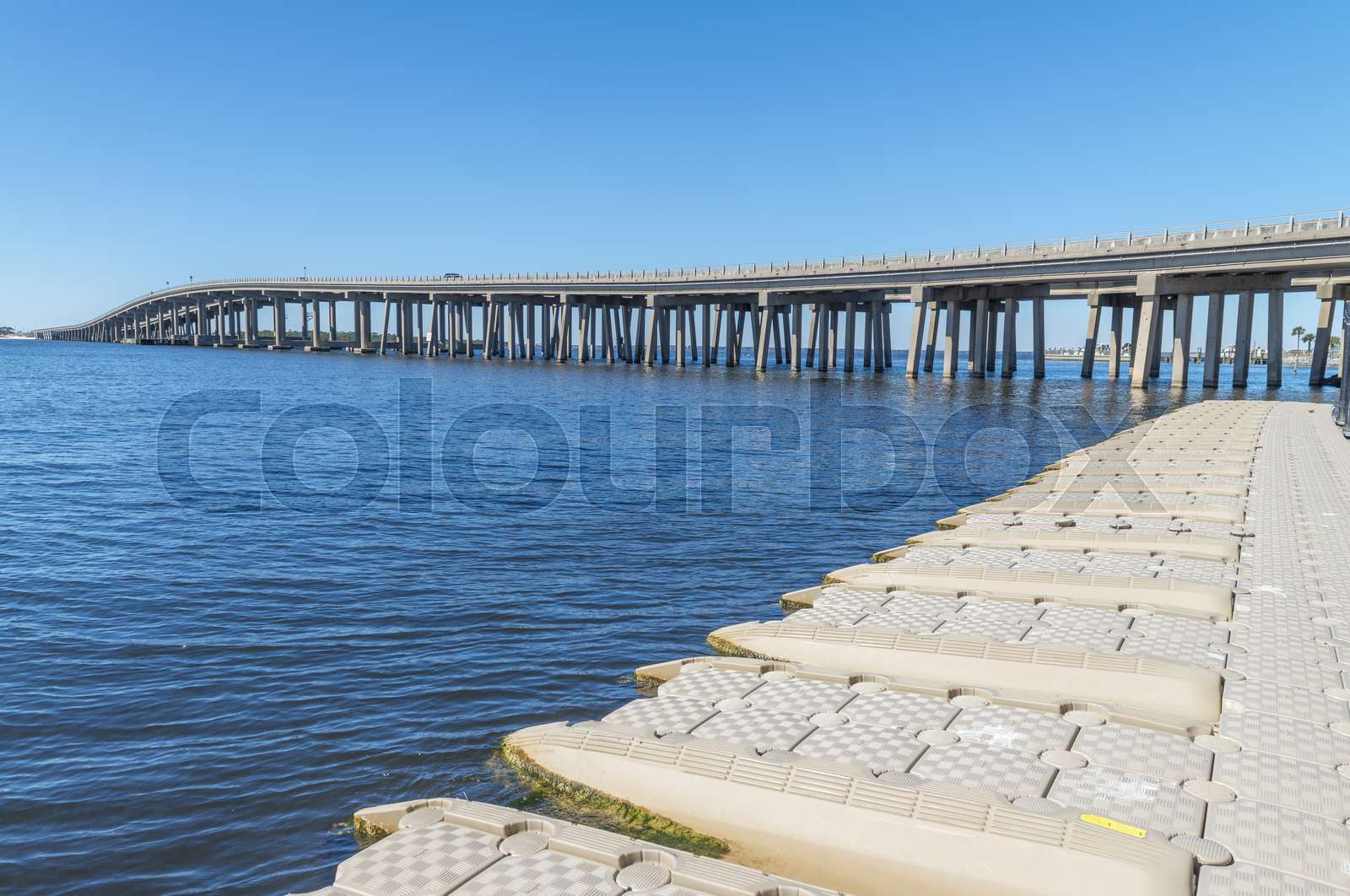 Bridge and clastline of Destin, Florida | Stock image | Colourbox