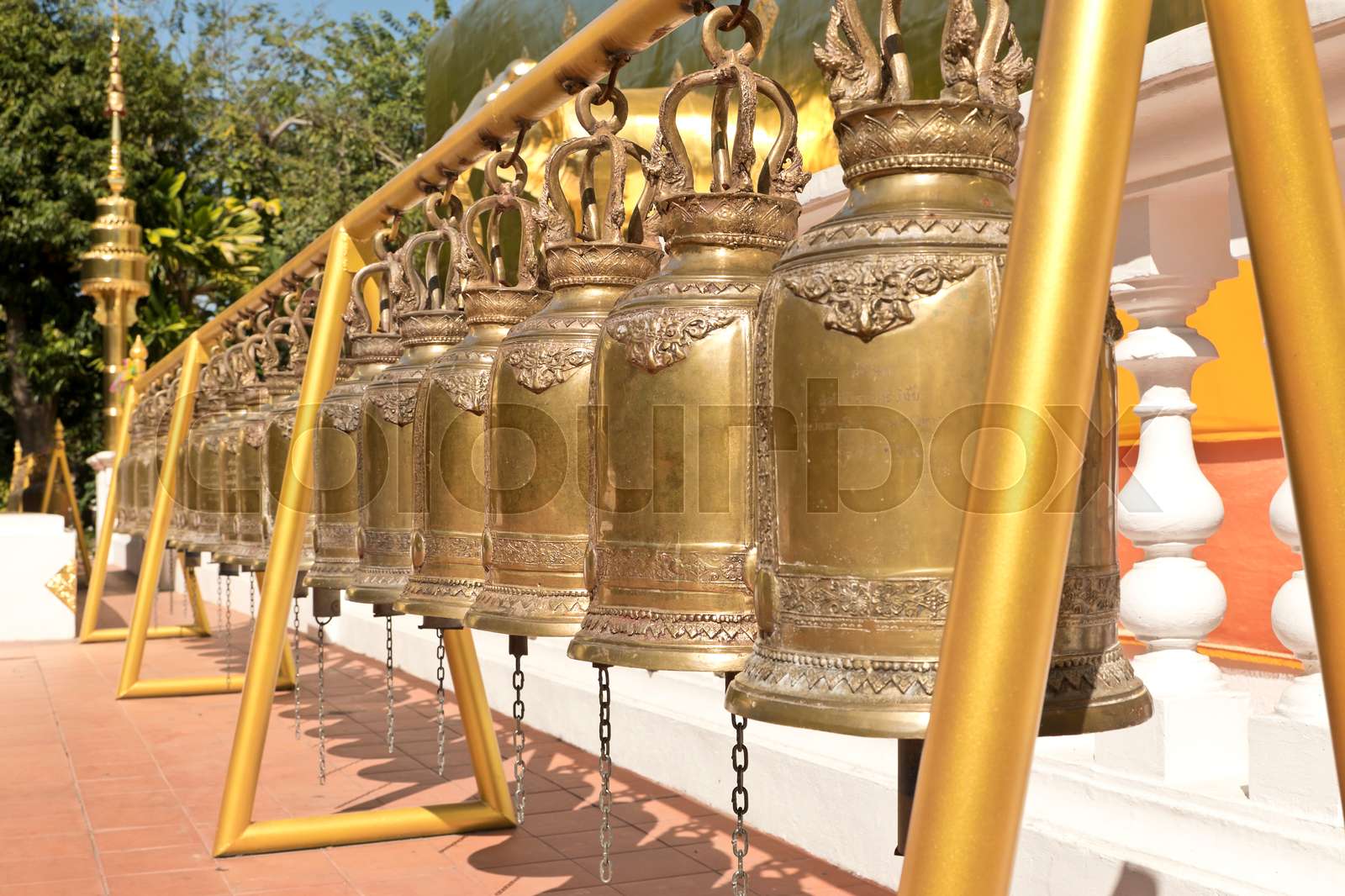 Bells in Thai Temple | Stock image | Colourbox