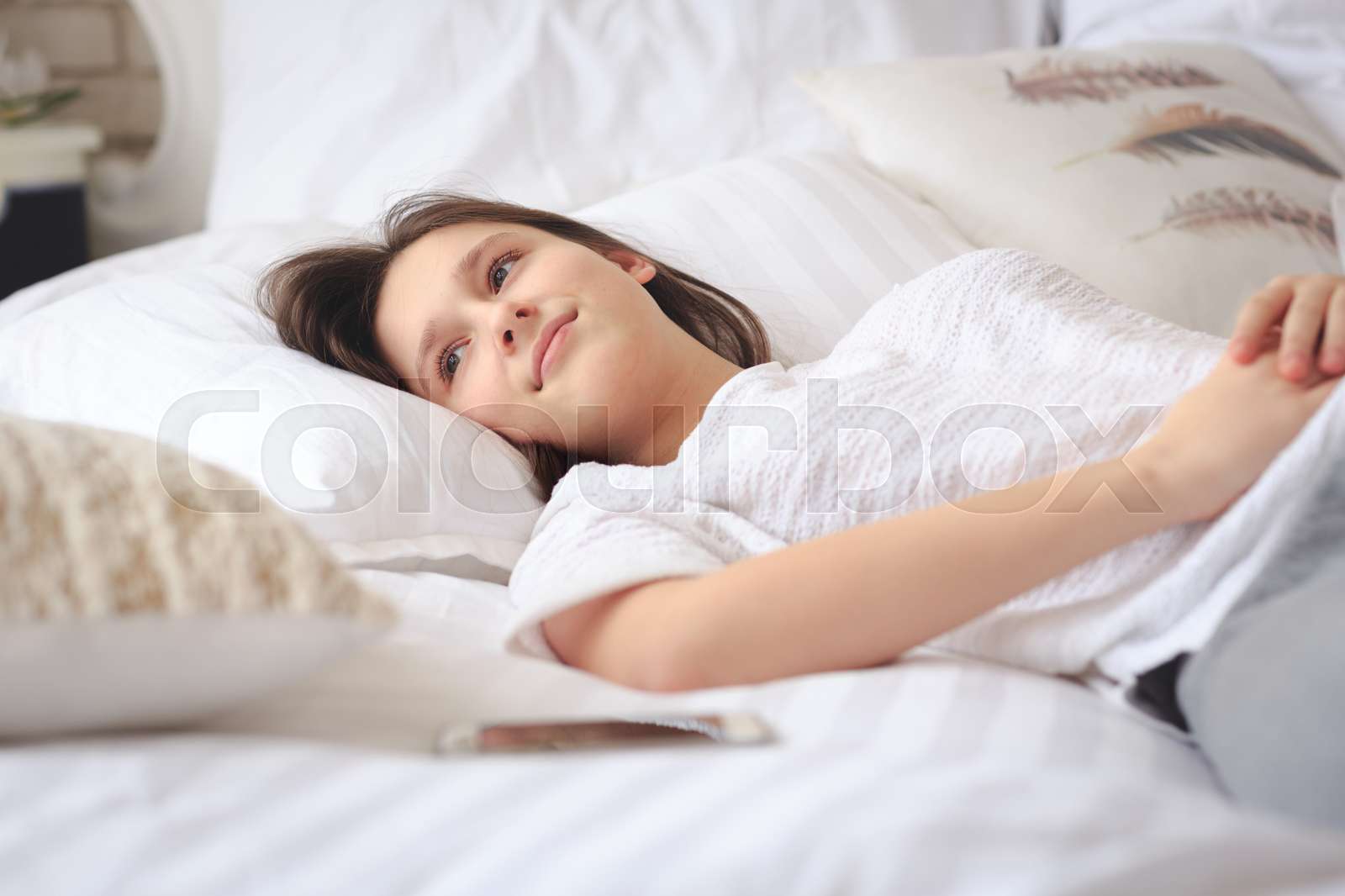 Girl's intimacy secret | Stock image | Colourbox