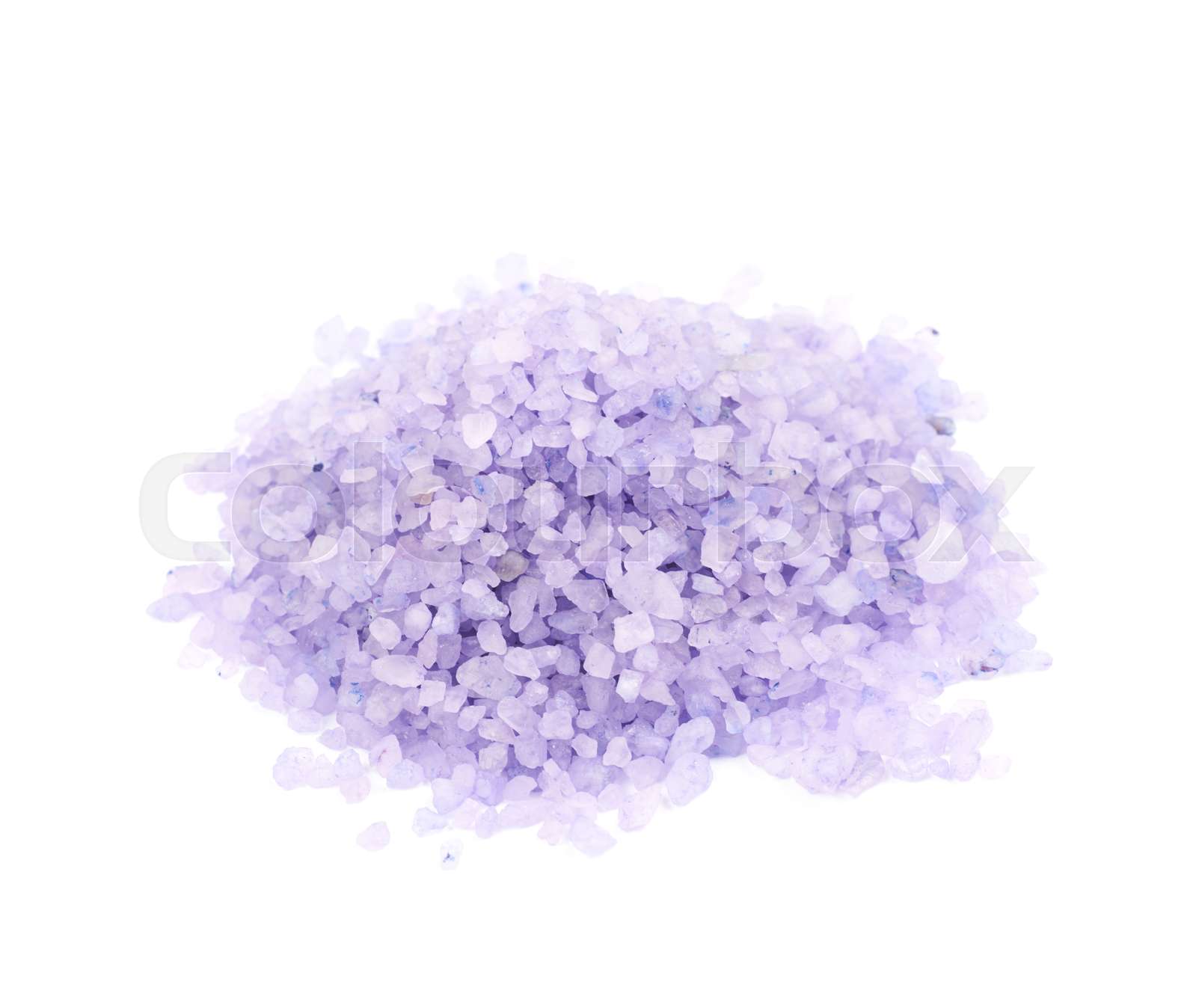 Pile of salt crystals isolated | Stock image | Colourbox