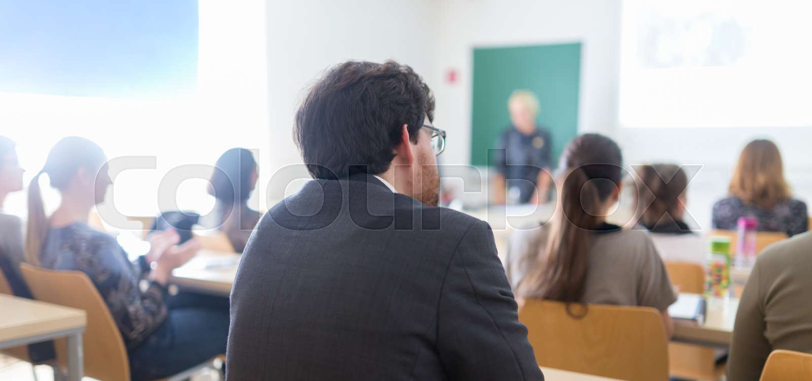 Lecturer at university. | Stock image | Colourbox