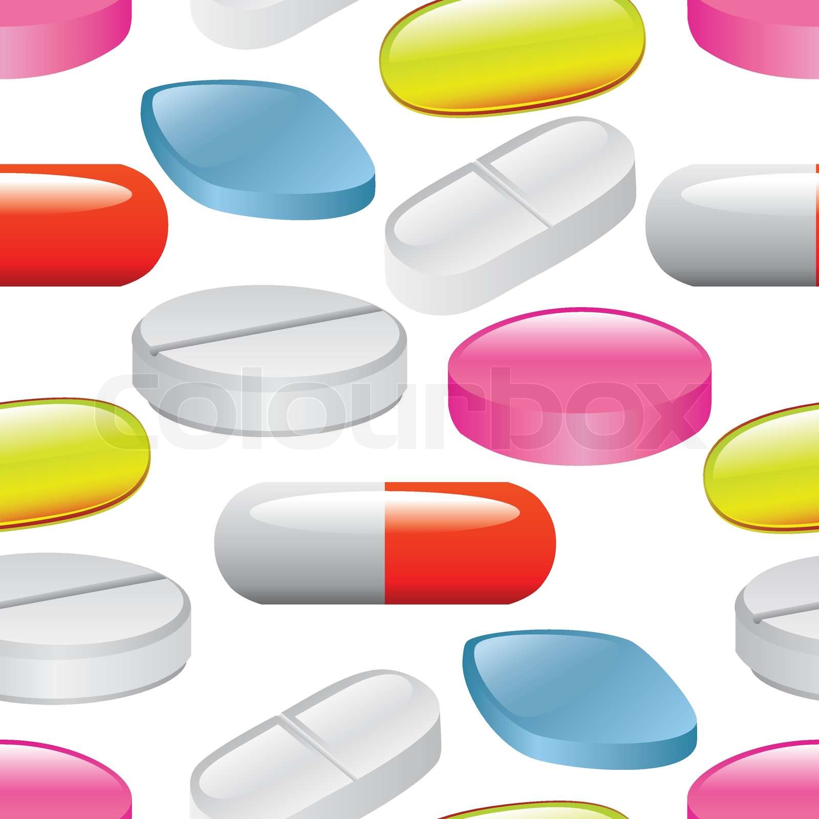 seamless pills pattern | Stock vector | Colourbox