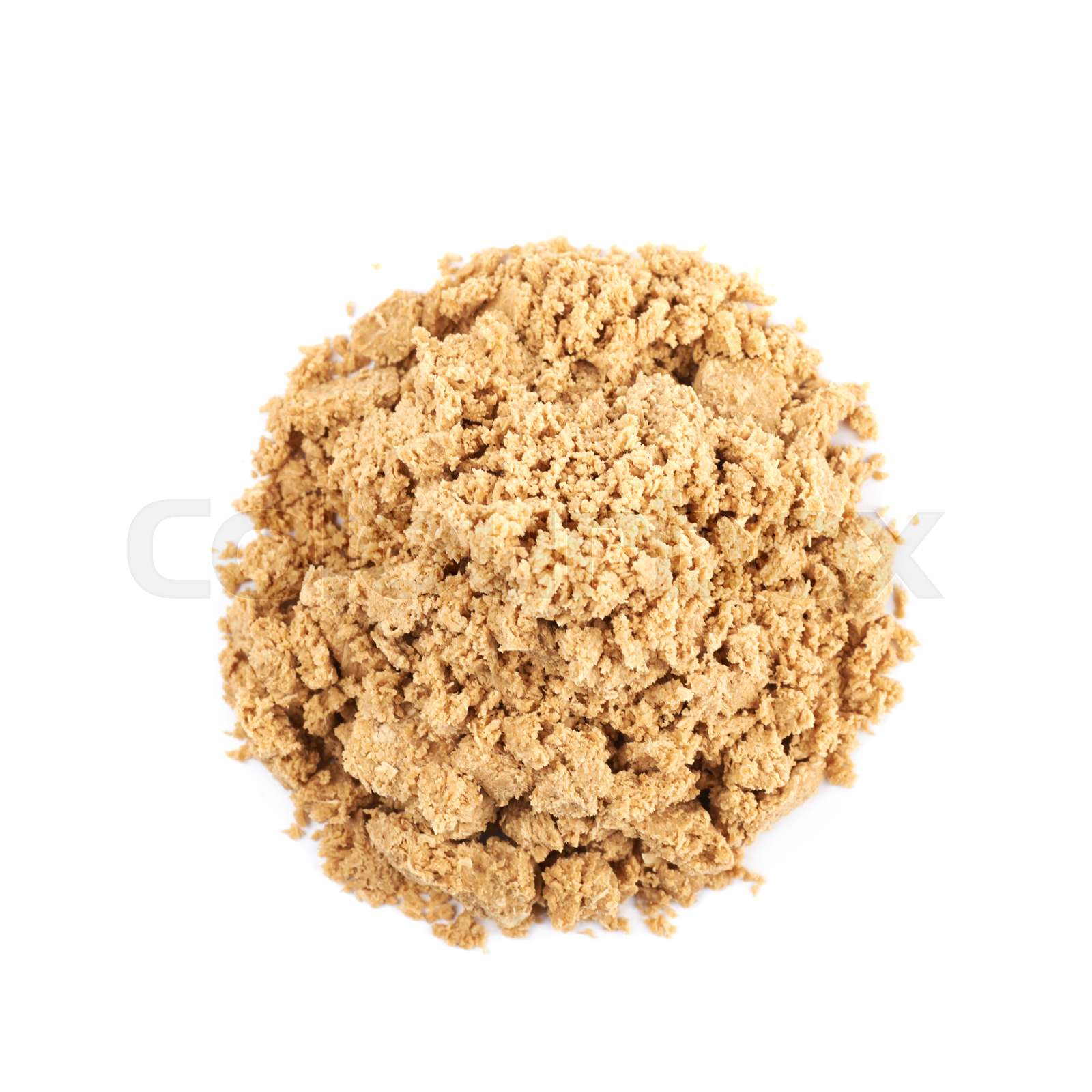 Pile of crushed halva isolated | Stock image | Colourbox
