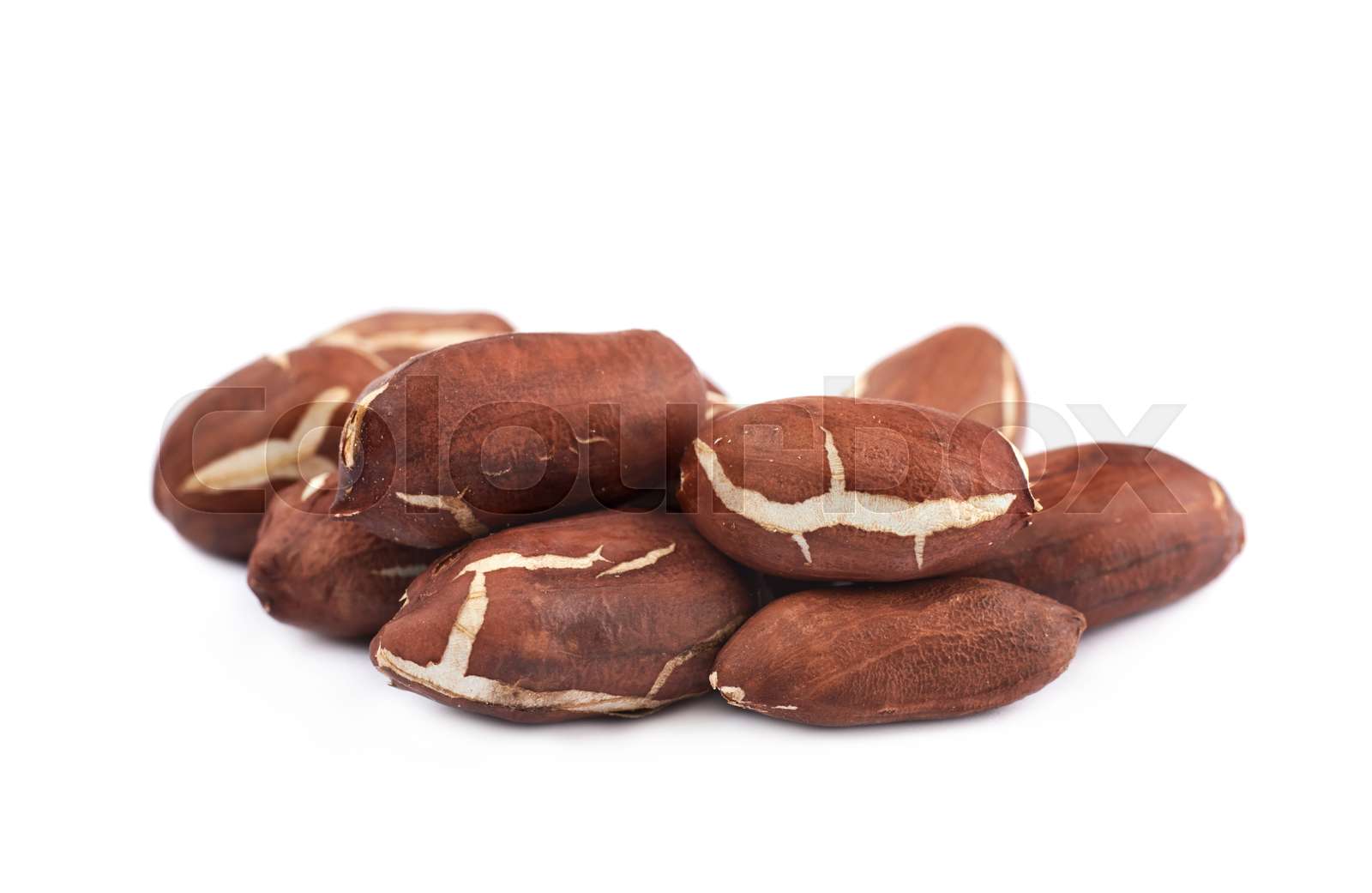 Pile of peanuts isolated | Stock image | Colourbox