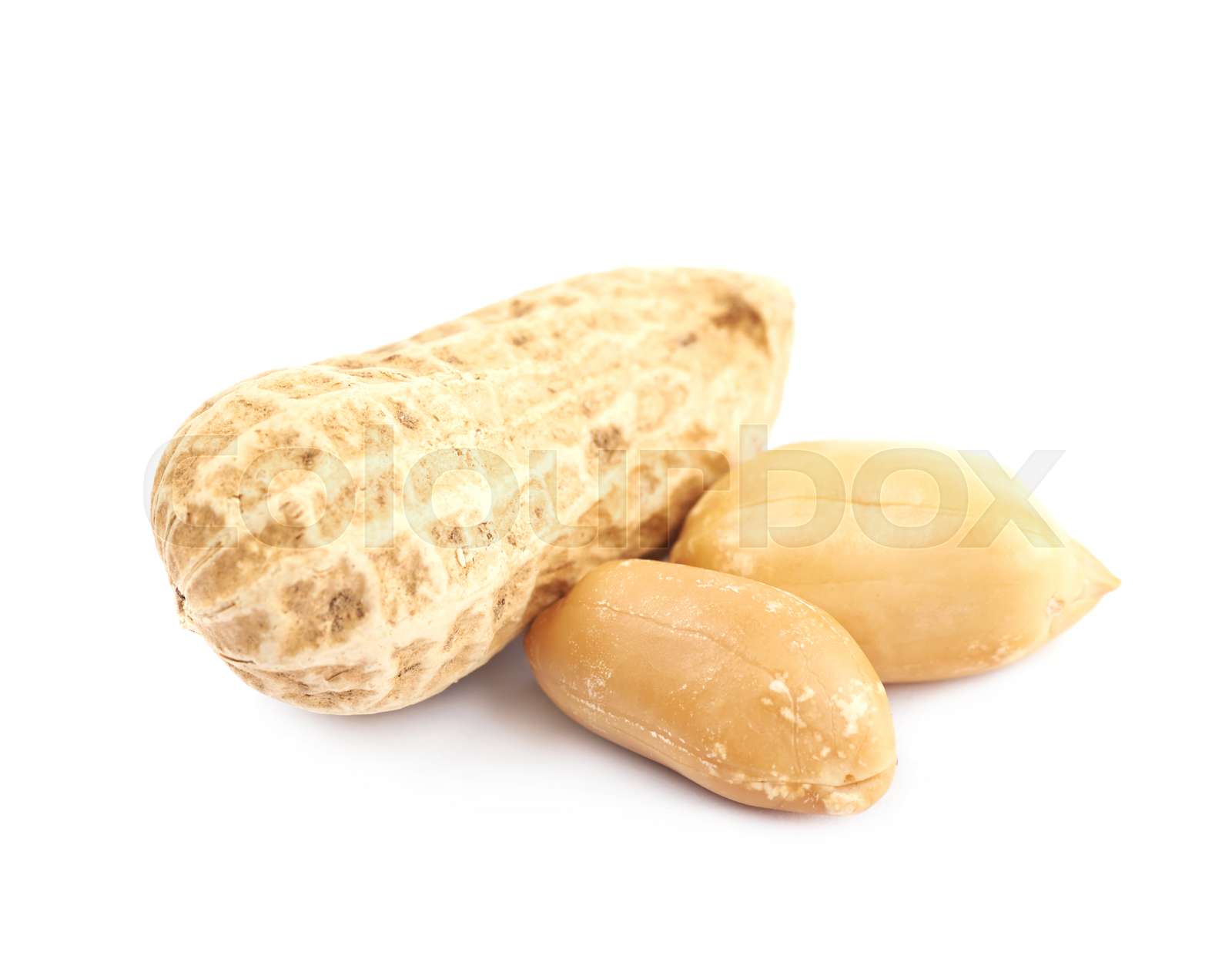 Pile of peanuts isolated | Stock image | Colourbox