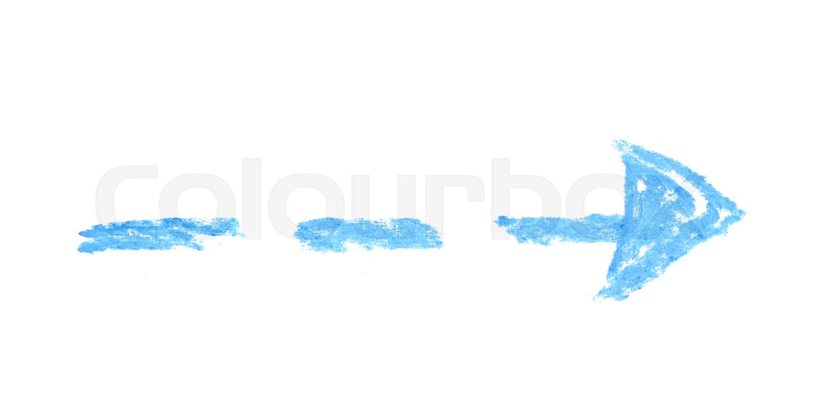 Hand drawn arrow symbol isolated | Stock image | Colourbox