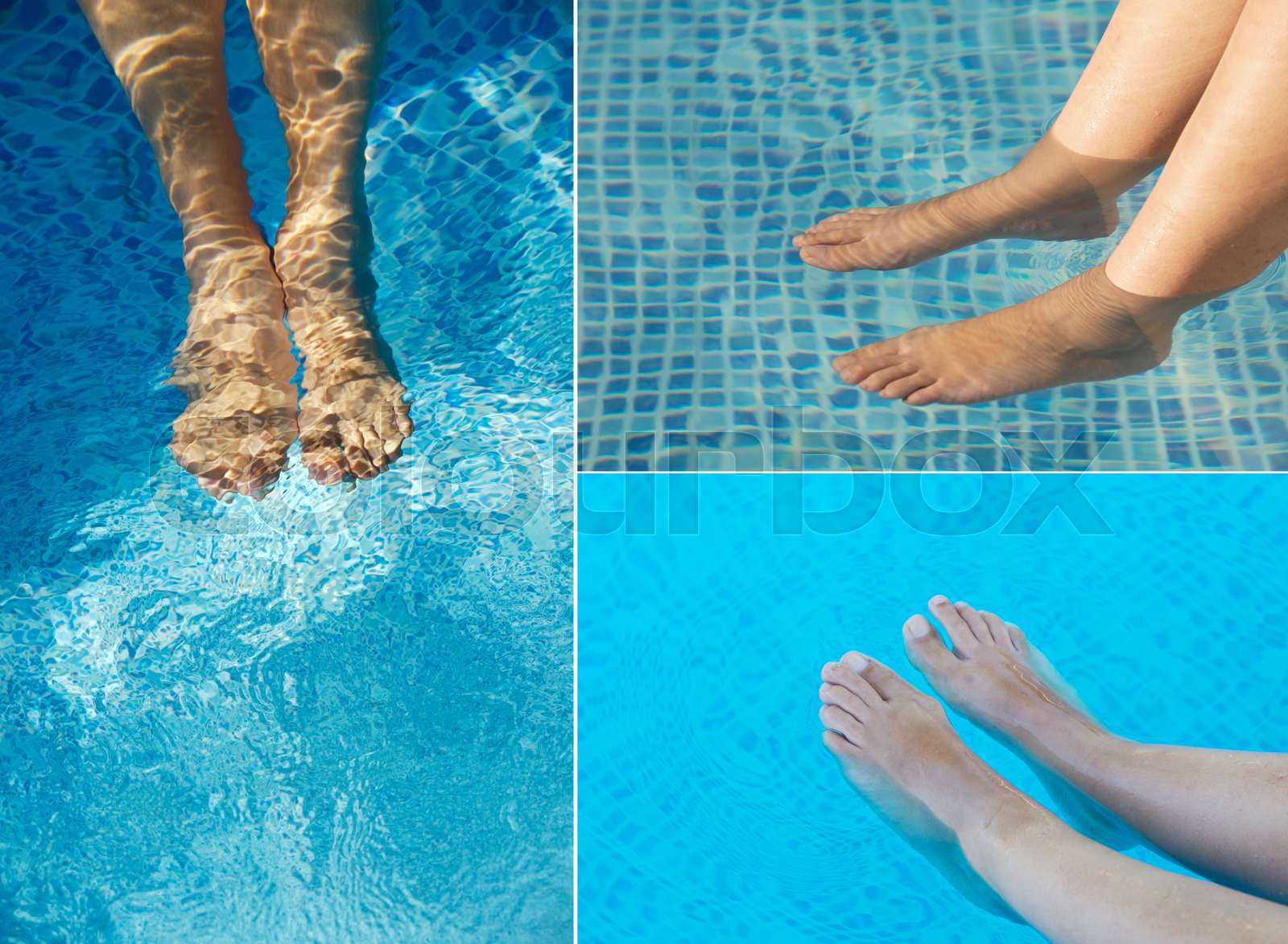 Feet in the pool | Stock image | Colourbox