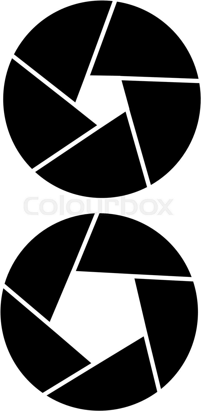 Camera iris | Stock vector | Colourbox