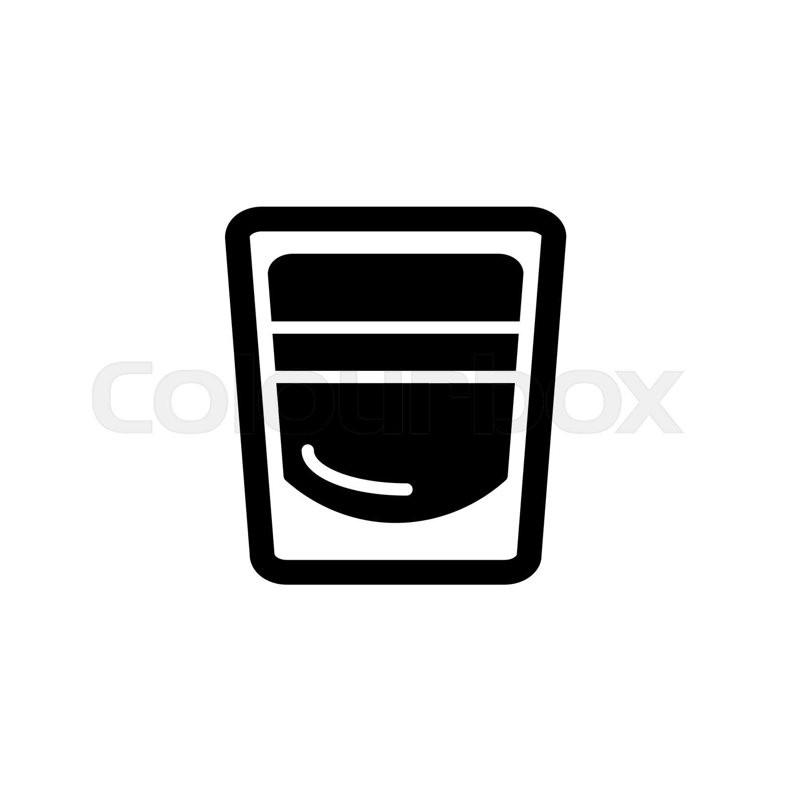 shot glass icon vector. cocktail illustration. | Stock vector | Colourbox