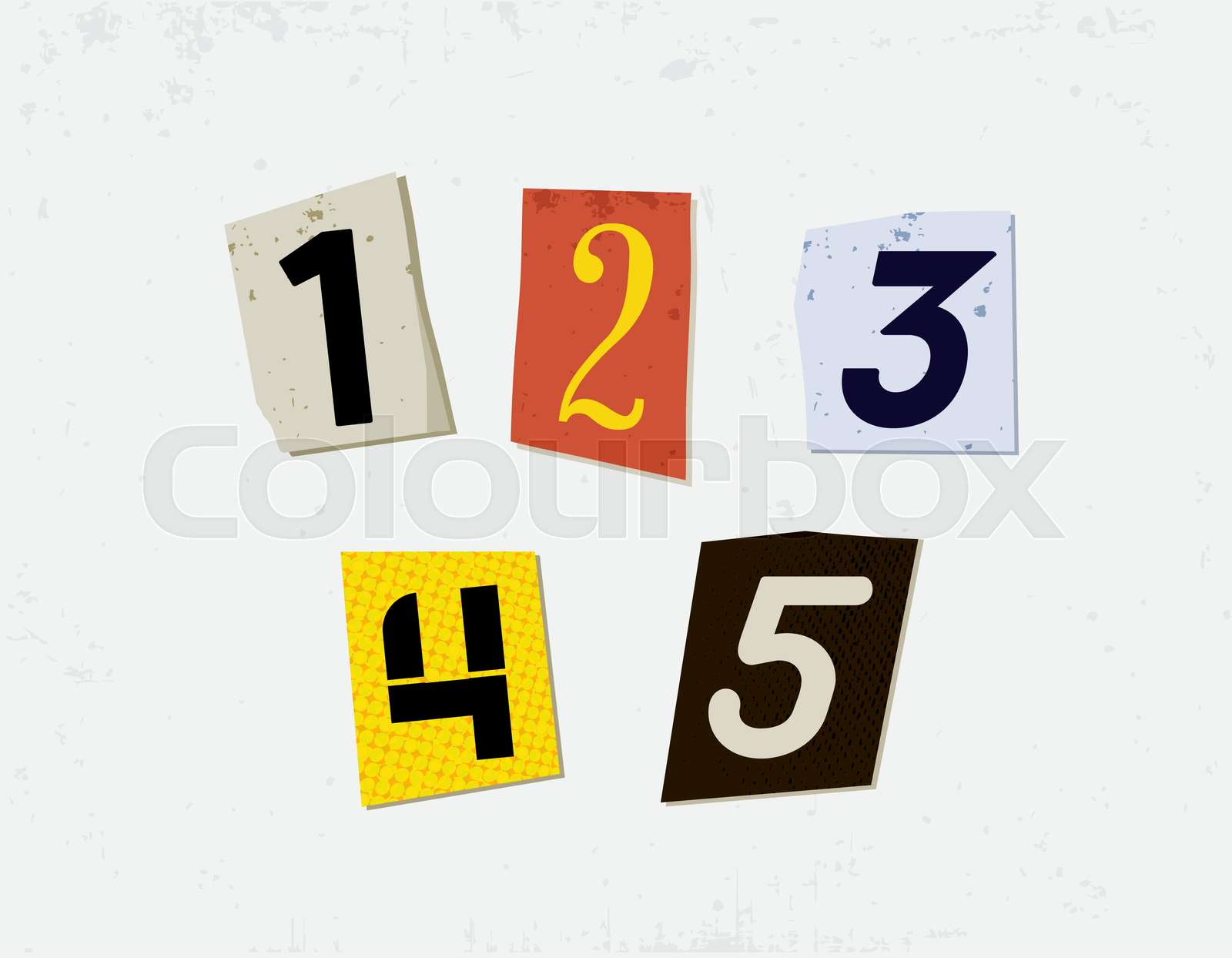 Colorful Newspaper Cut Numbers Set Stock Vector Colourbox colorful-newspaper-cut-numbers-set-stock-vector-colourbox