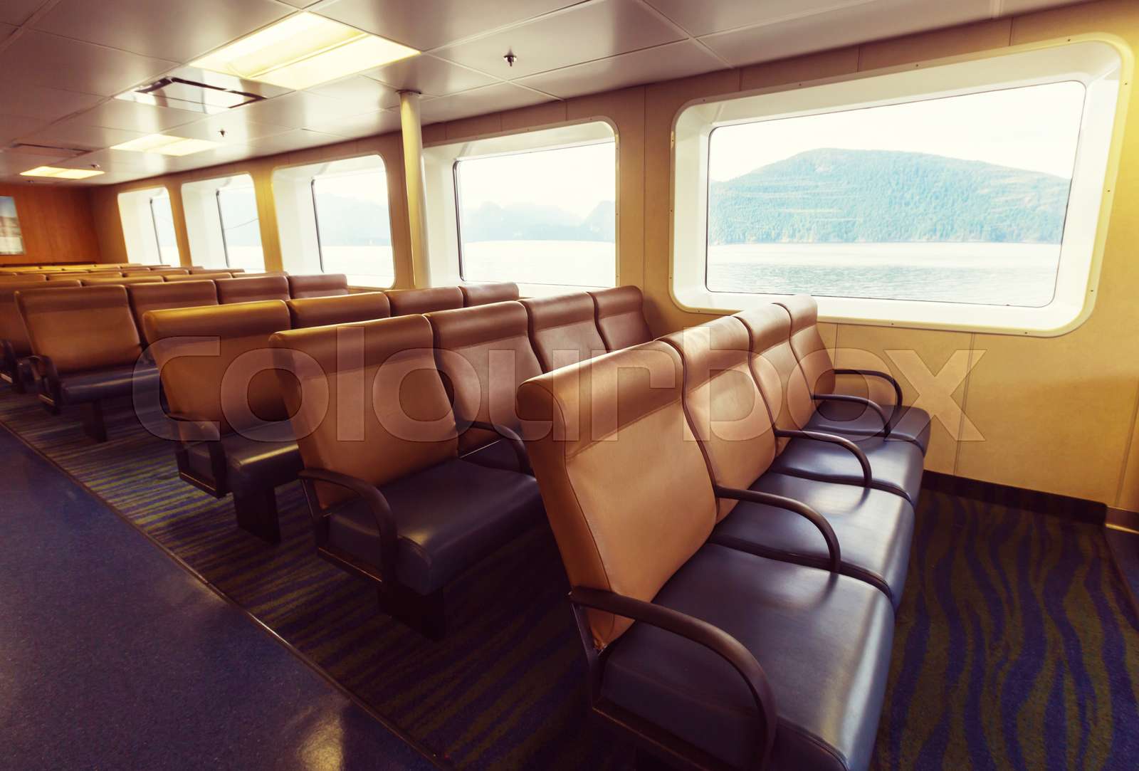 Ferry inside | Stock image | Colourbox