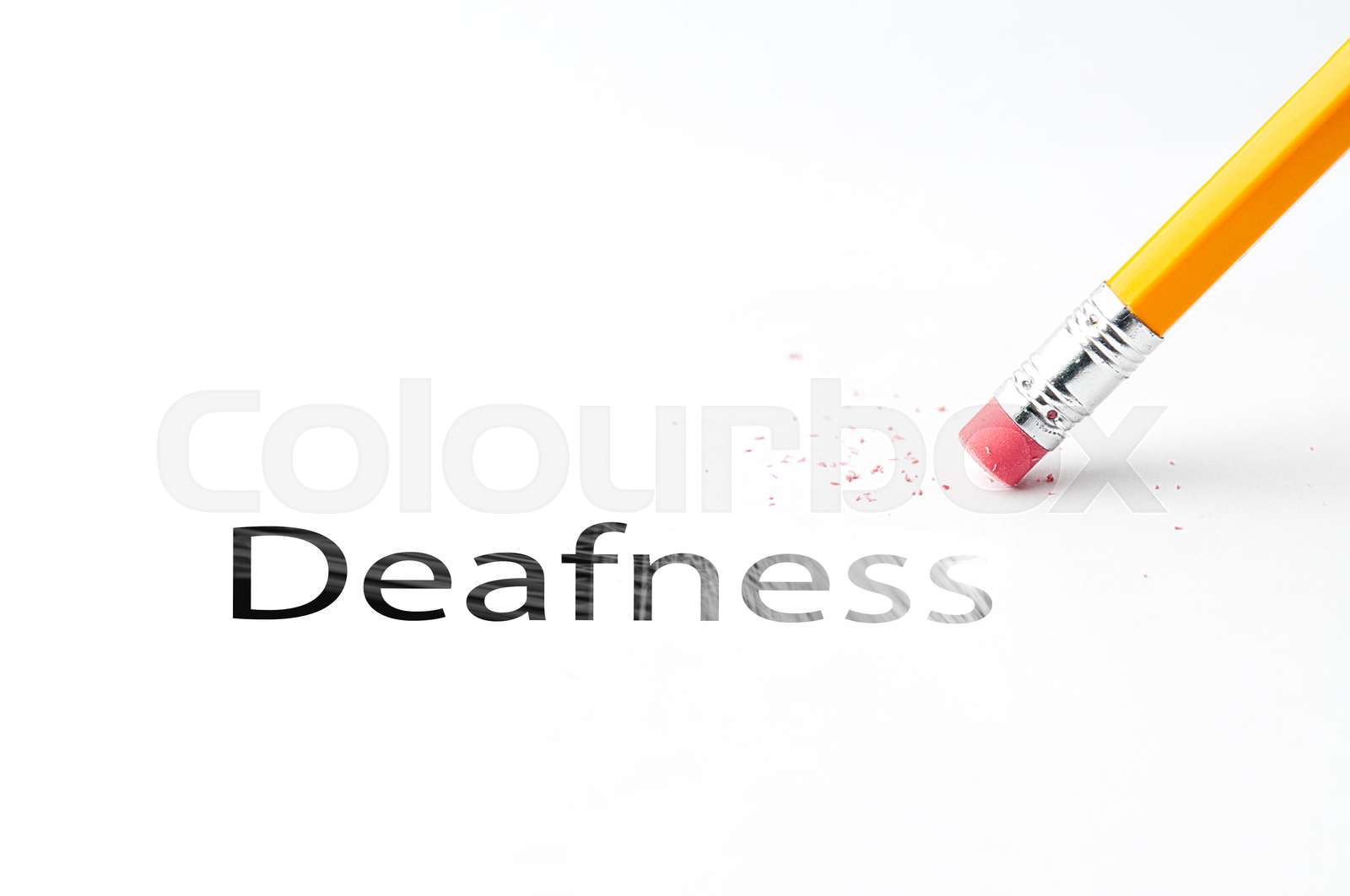 Pencil with eraser | Stock image | Colourbox