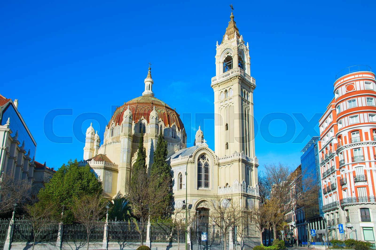 Famous Madrid church, Spain | Stock image | Colourbox