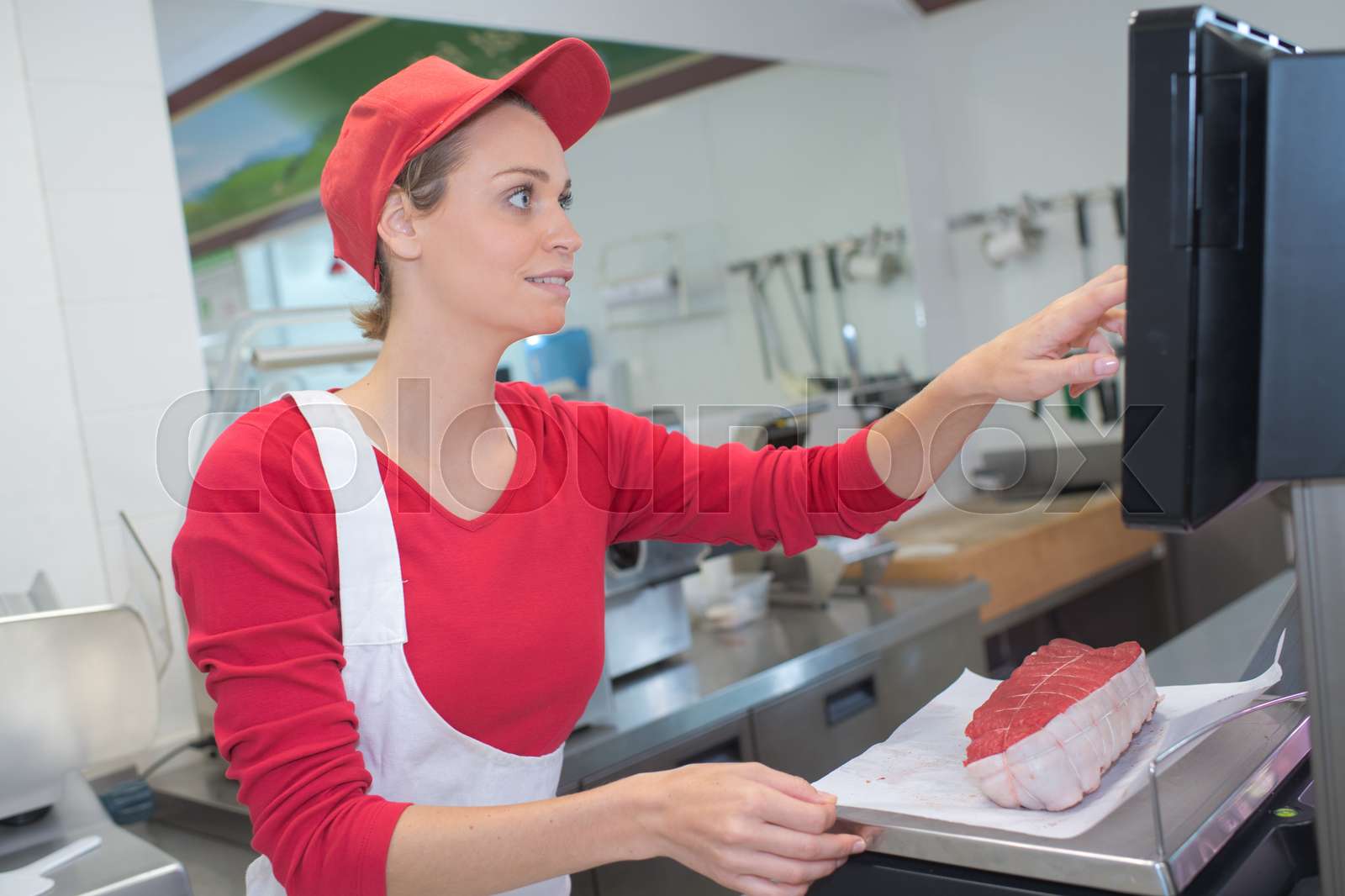 female butchers at work | Stock image | Colourbox