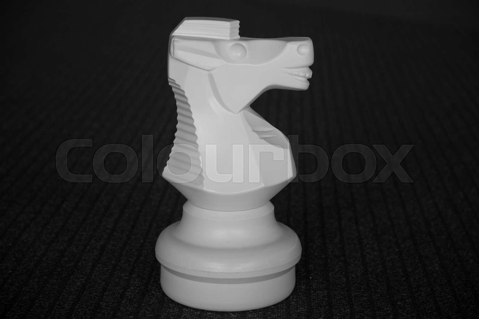 Chess piece white knight | Stock image | Colourbox