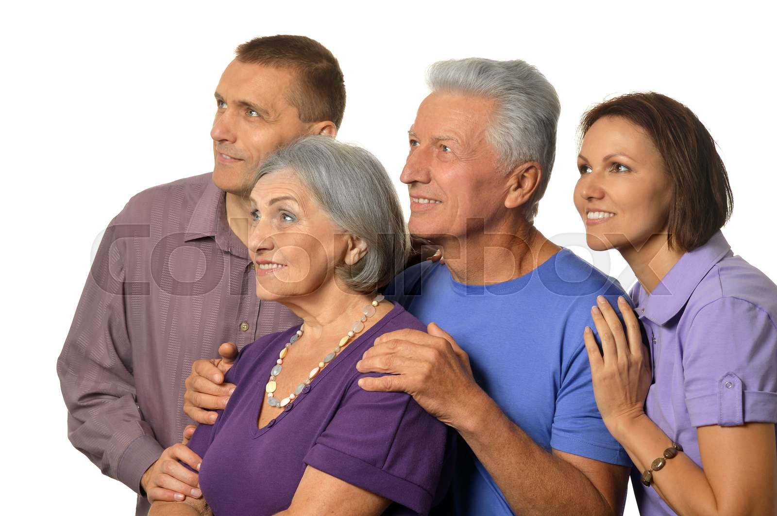 Happy parents with grown-up children | Stock image | Colourbox