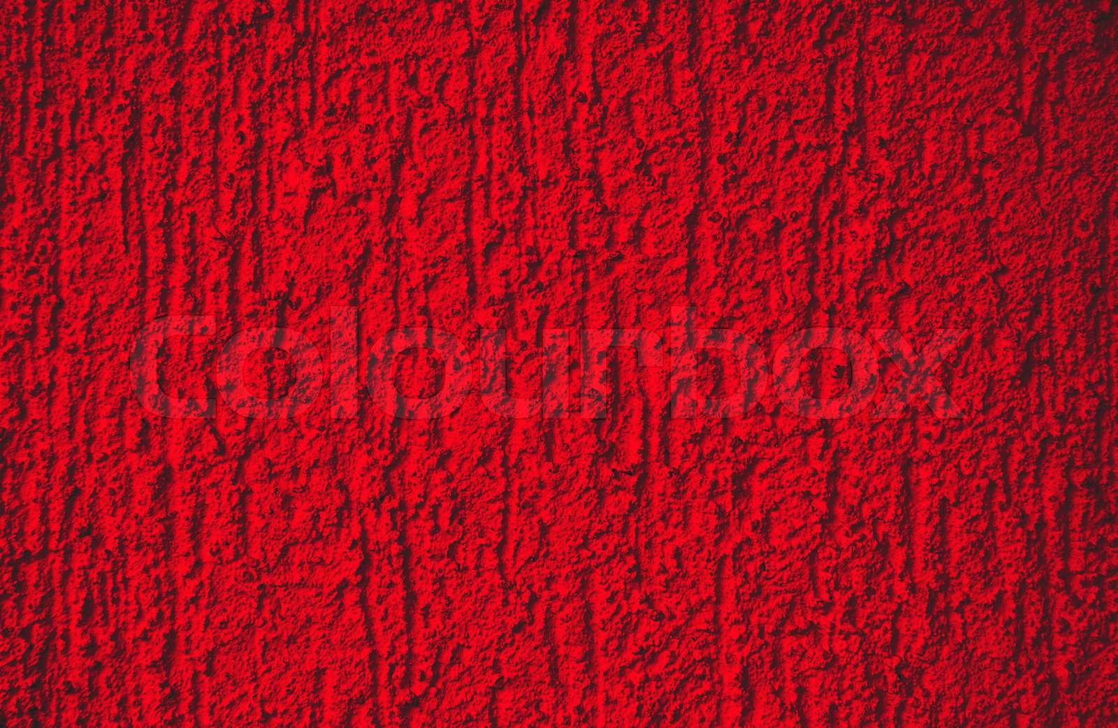 Der rote Hintergrund - rot strukturierten Putz | Stock Bild | Colourbox