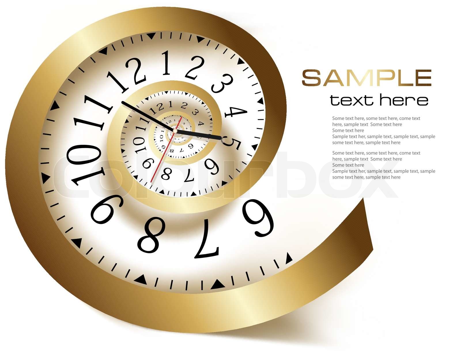 Unendlich Zeit. | Stock-Vektor | Colourbox