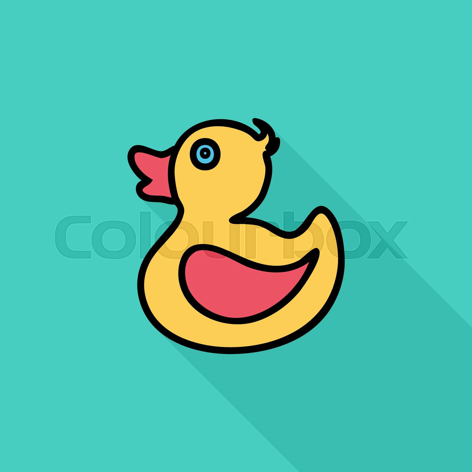 Duck flat icon | Stock vector | Colourbox