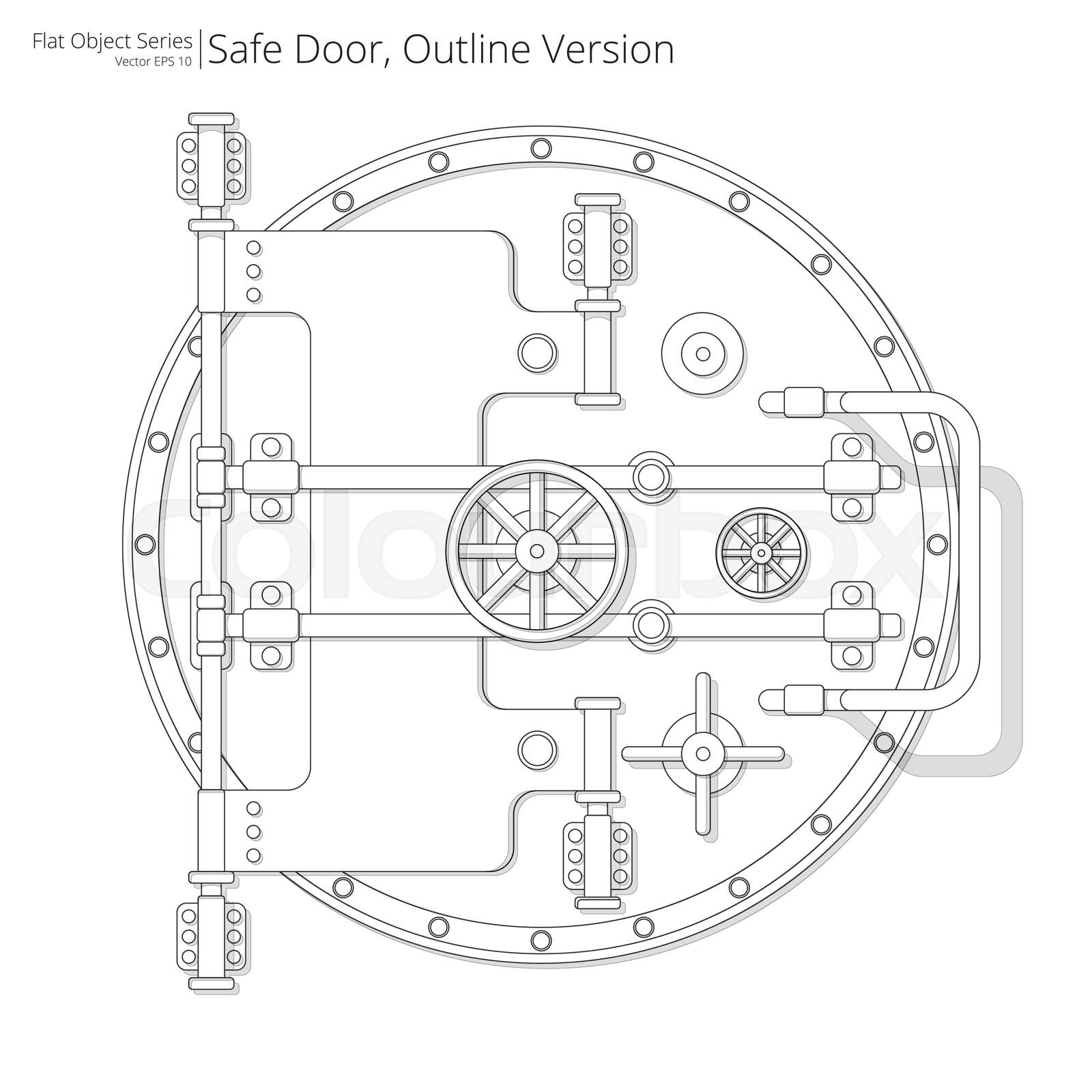 Safe and Vault Door. | Stock vector | Colourbox