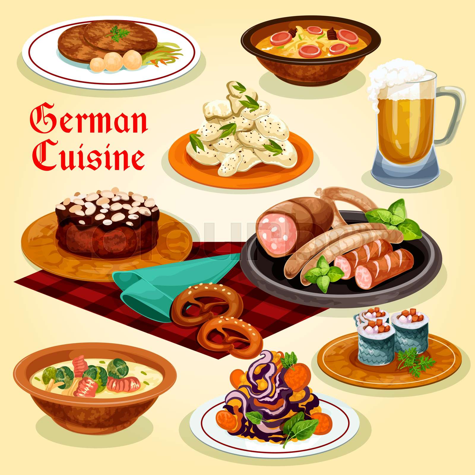 German Food Clipart
