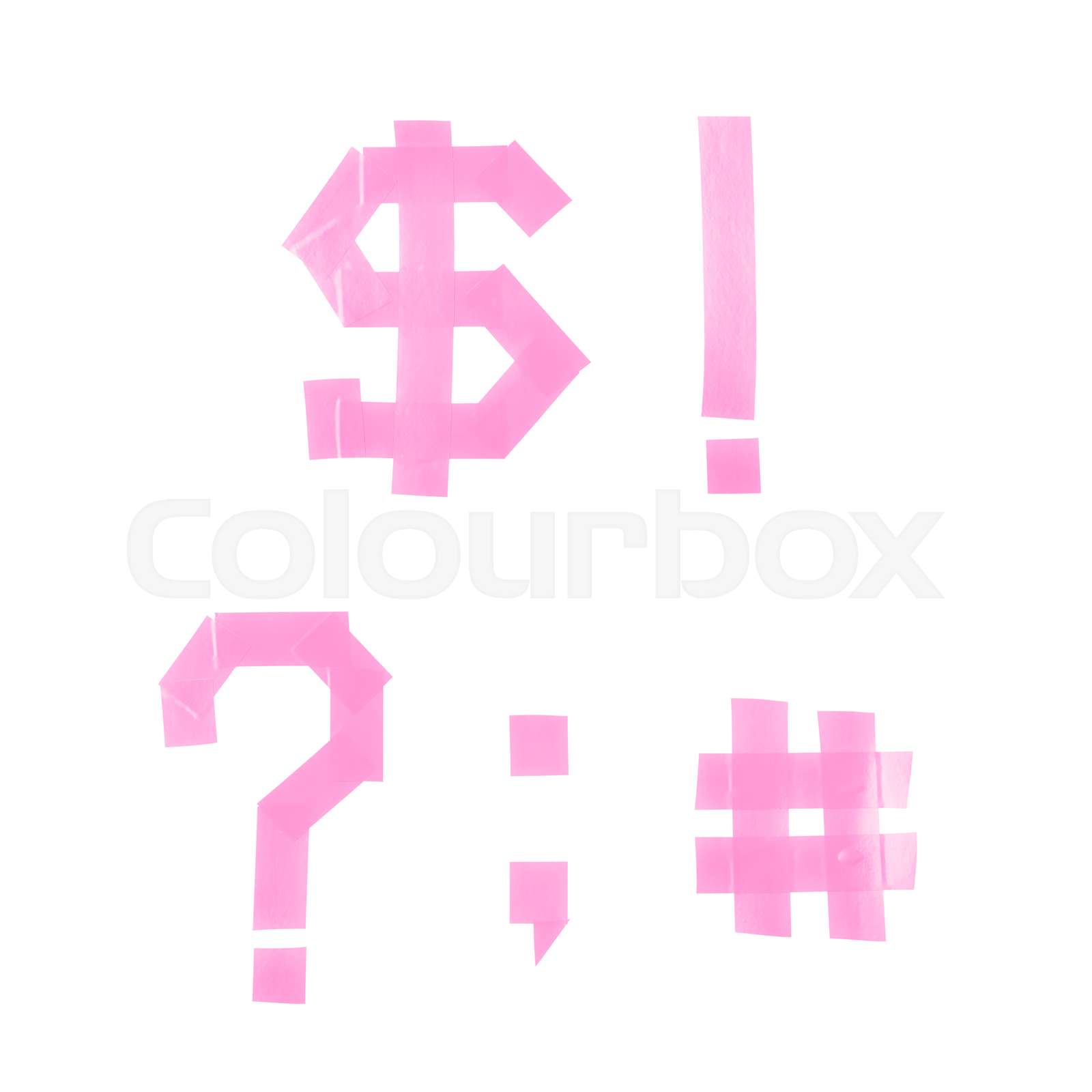 Set Of Punctuation Marks And Symbols Stock Image Colourbox