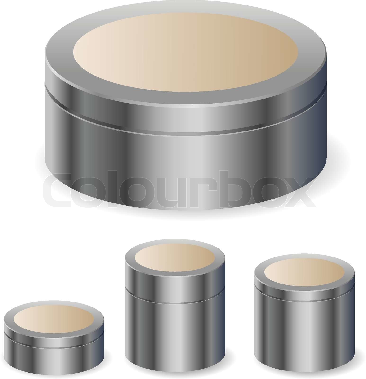 Cream boxes with blank space for general purpose | Stock vector | Colourbox