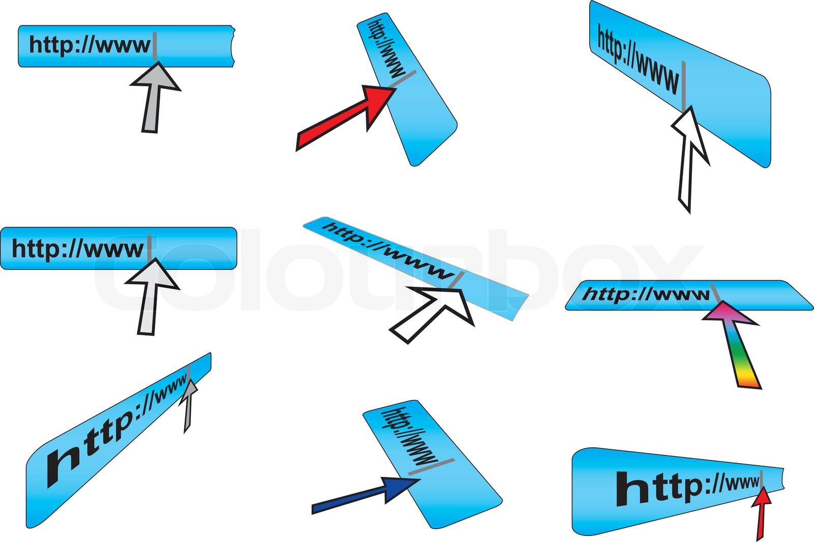 web: browser address bar | Stock vector | Colourbox