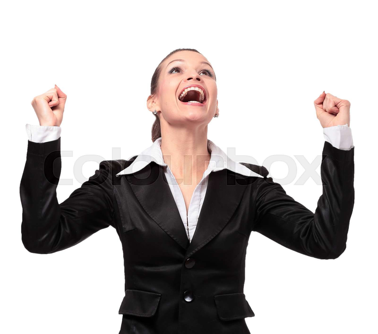 Portrait of successful winner celebrating | Stock image | Colourbox