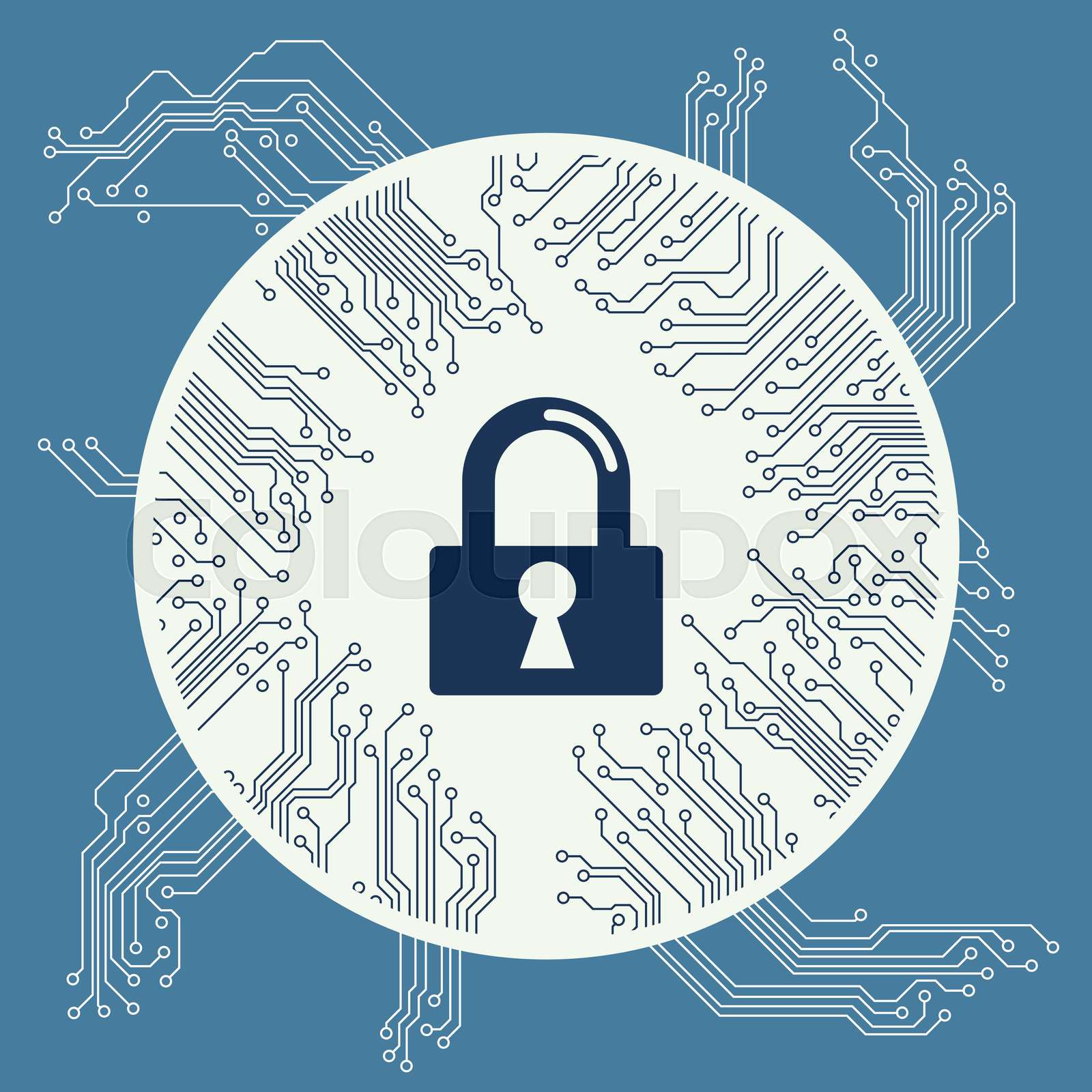 Cyber security design vector | Stock vector | Colourbox