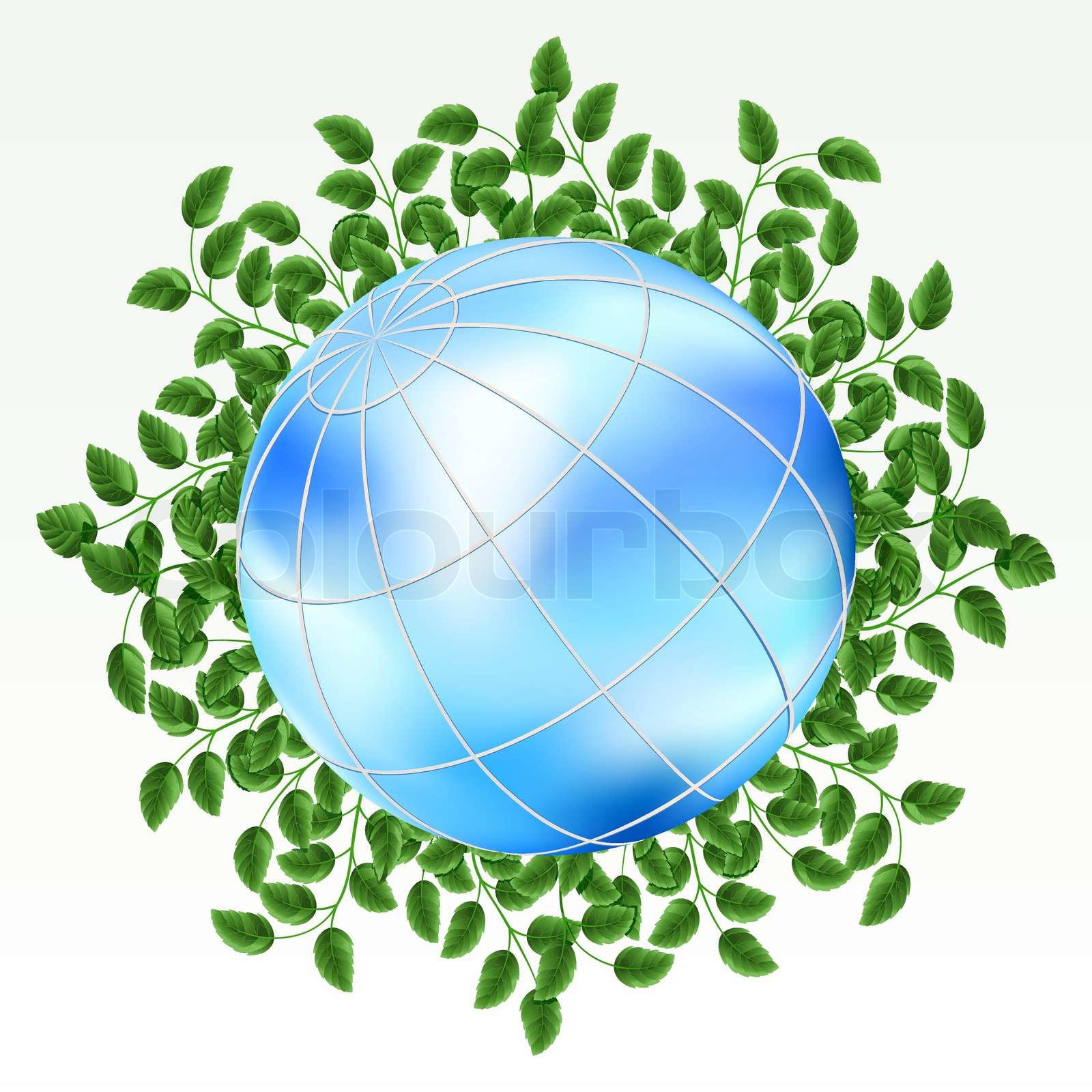 "Earth with grass" | Stock vector | Colourbox