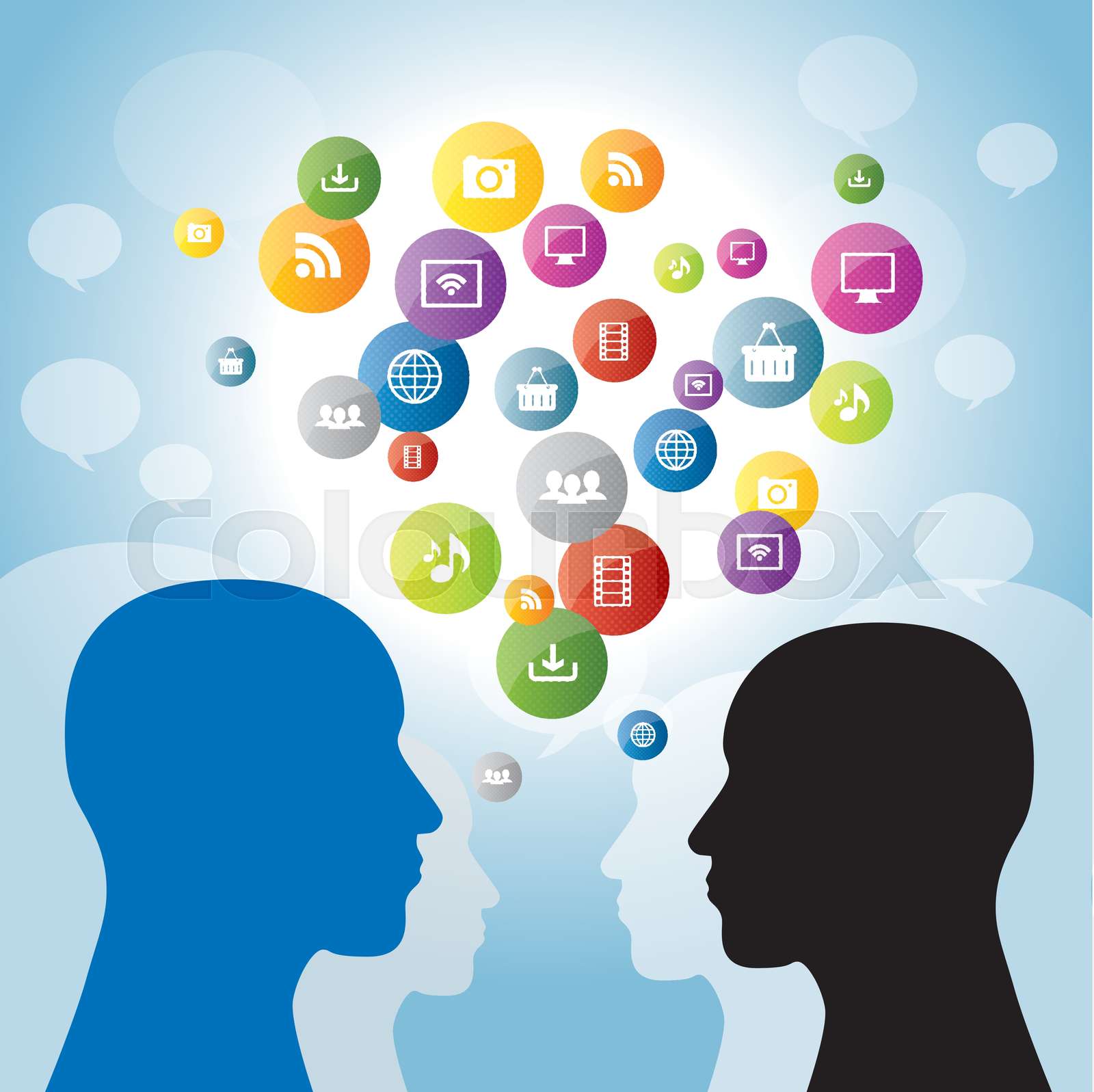 Strategy business communication | Stock vector | Colourbox