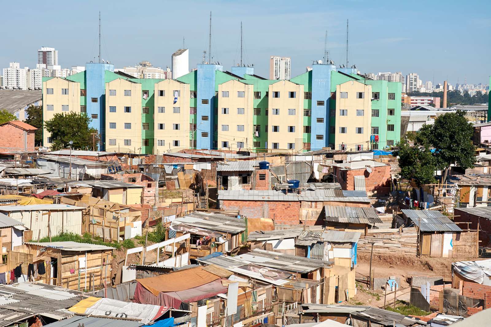 Favela in Sao Paulo | Stock image | Colourbox
