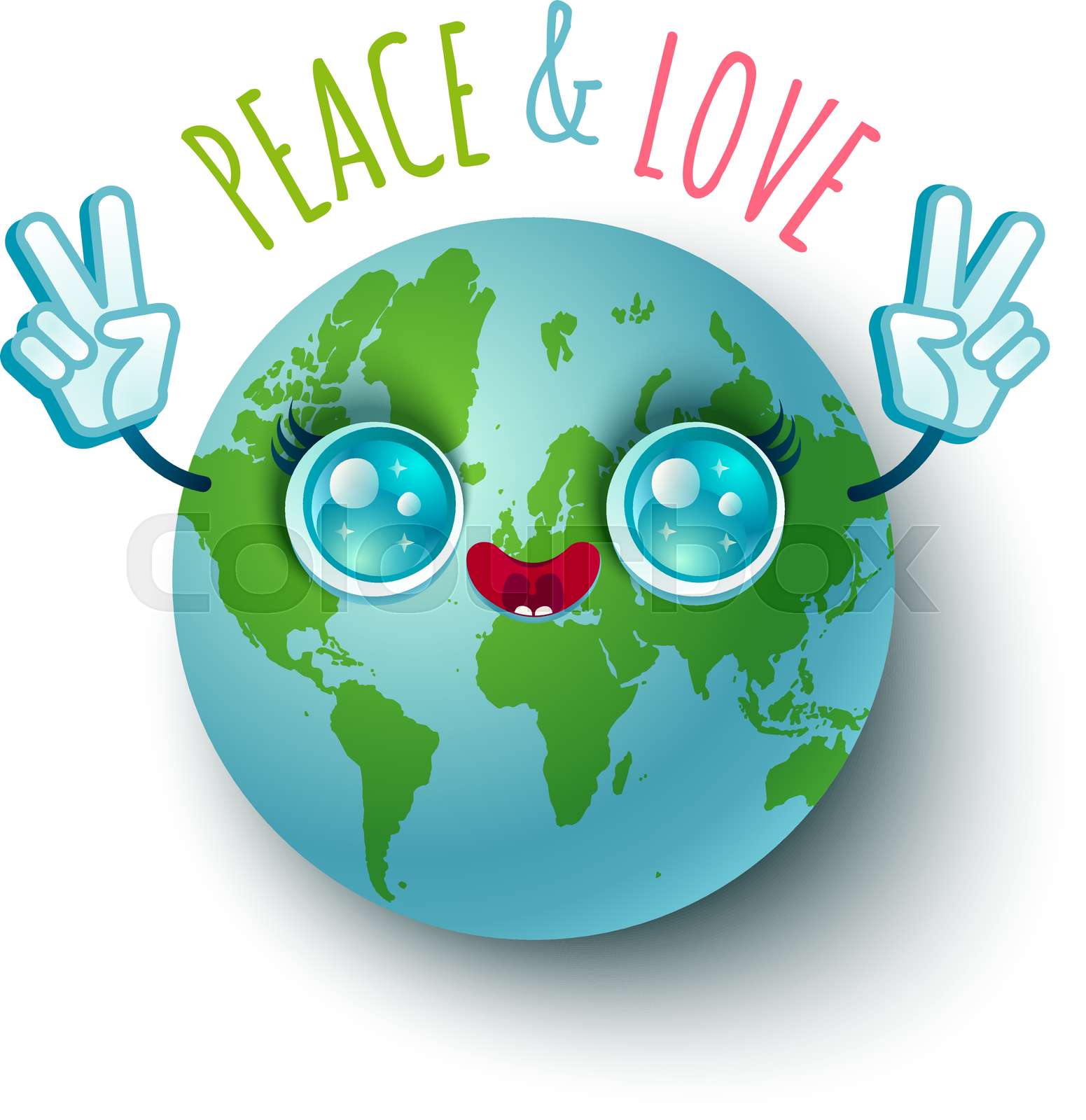 Peace and Love. | Stock vector | Colourbox