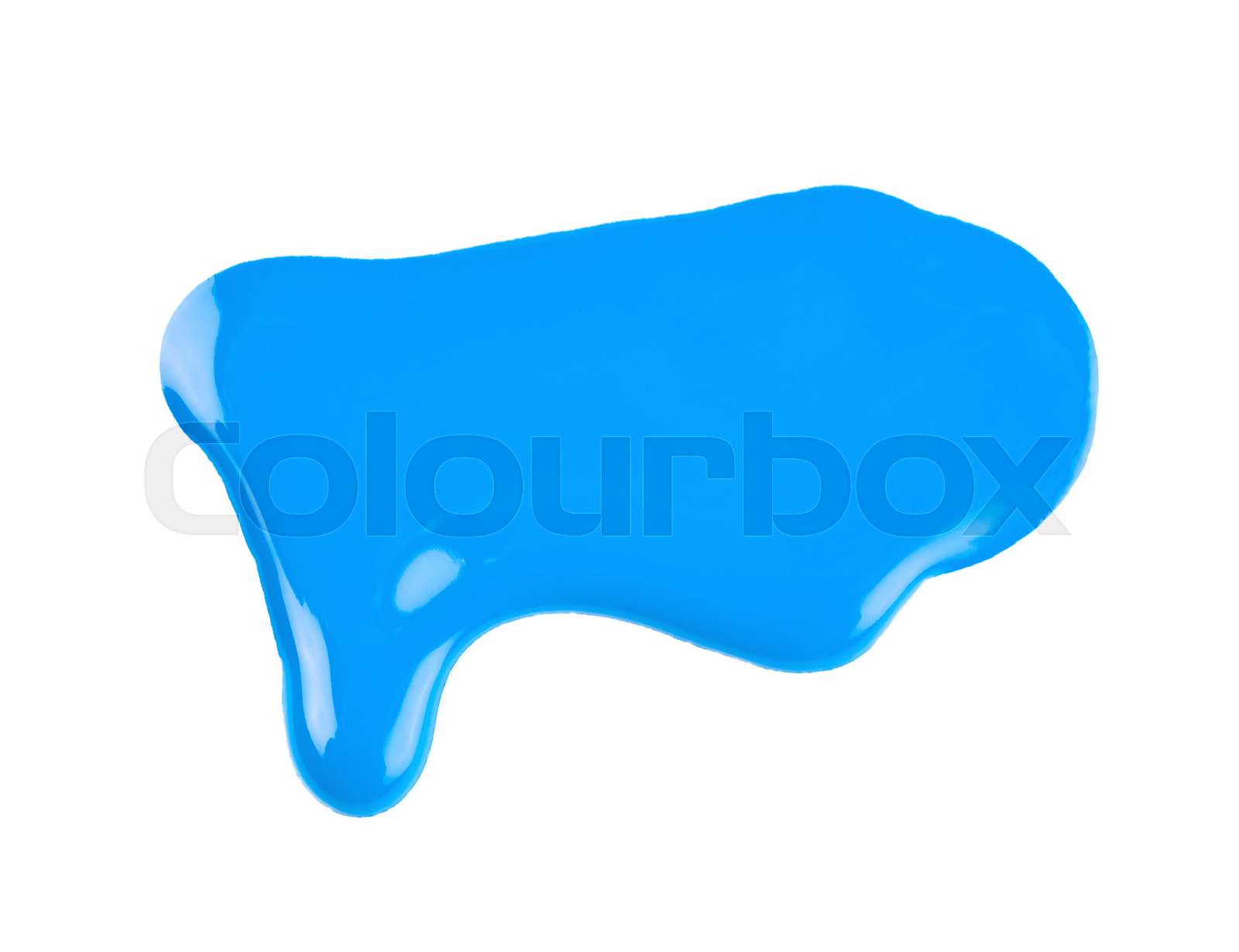 Puddle of paint isolated | Stock image | Colourbox