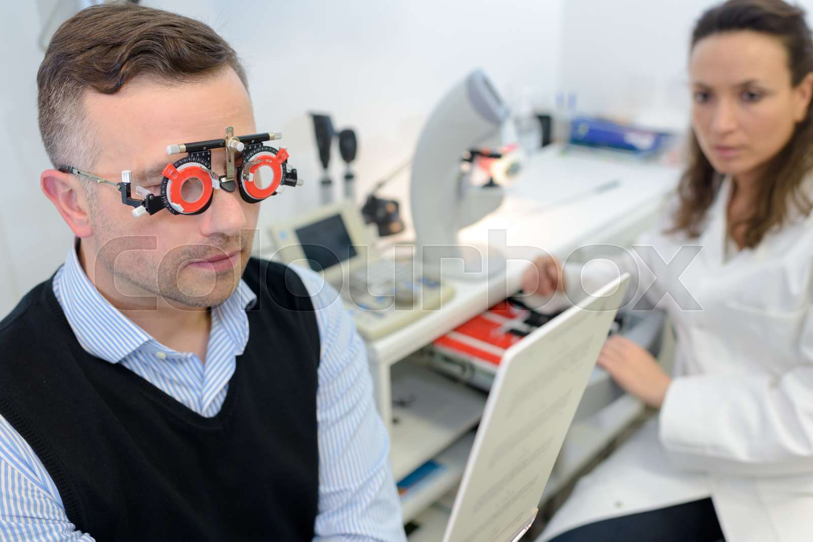 observing the patient | Stock image | Colourbox