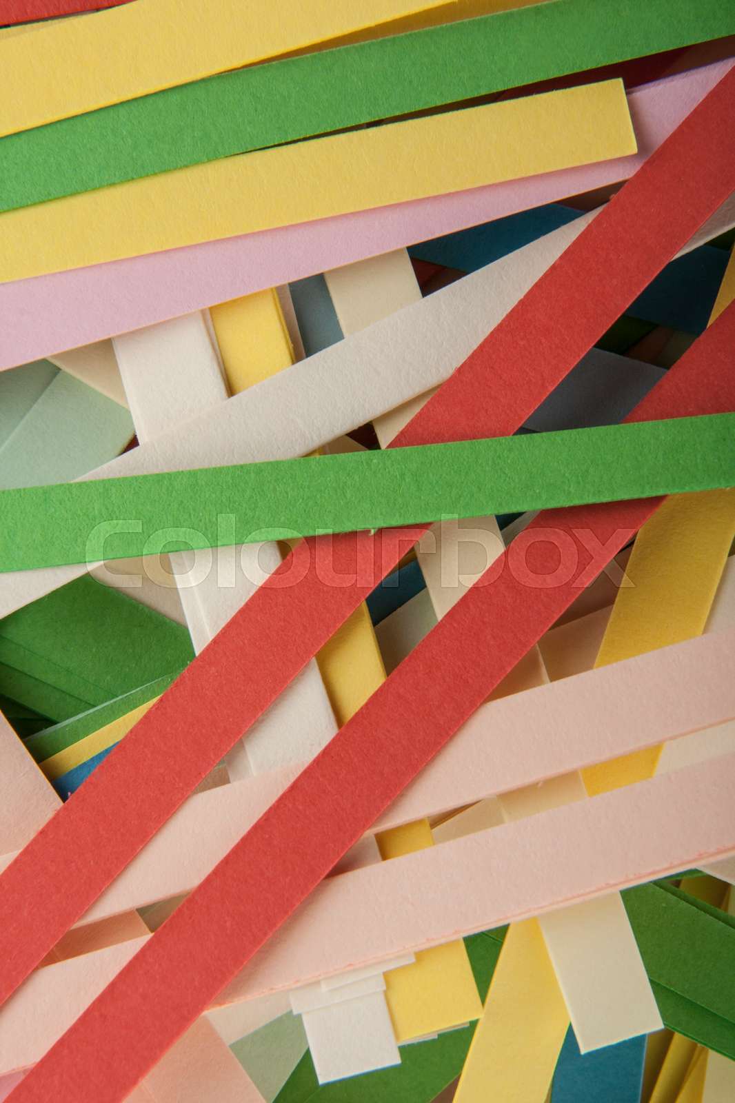 sliced colored paper | Stock image | Colourbox